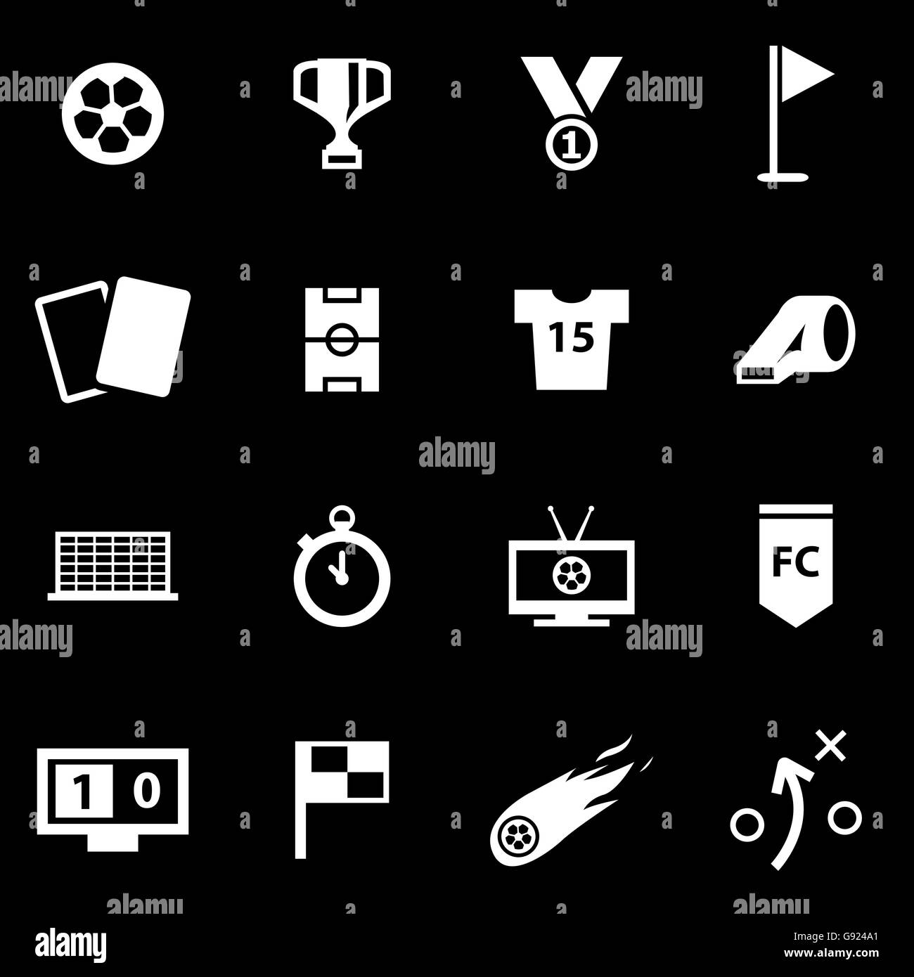 Corner flag soccer field Black and White Stock Photos & Images - Alamy