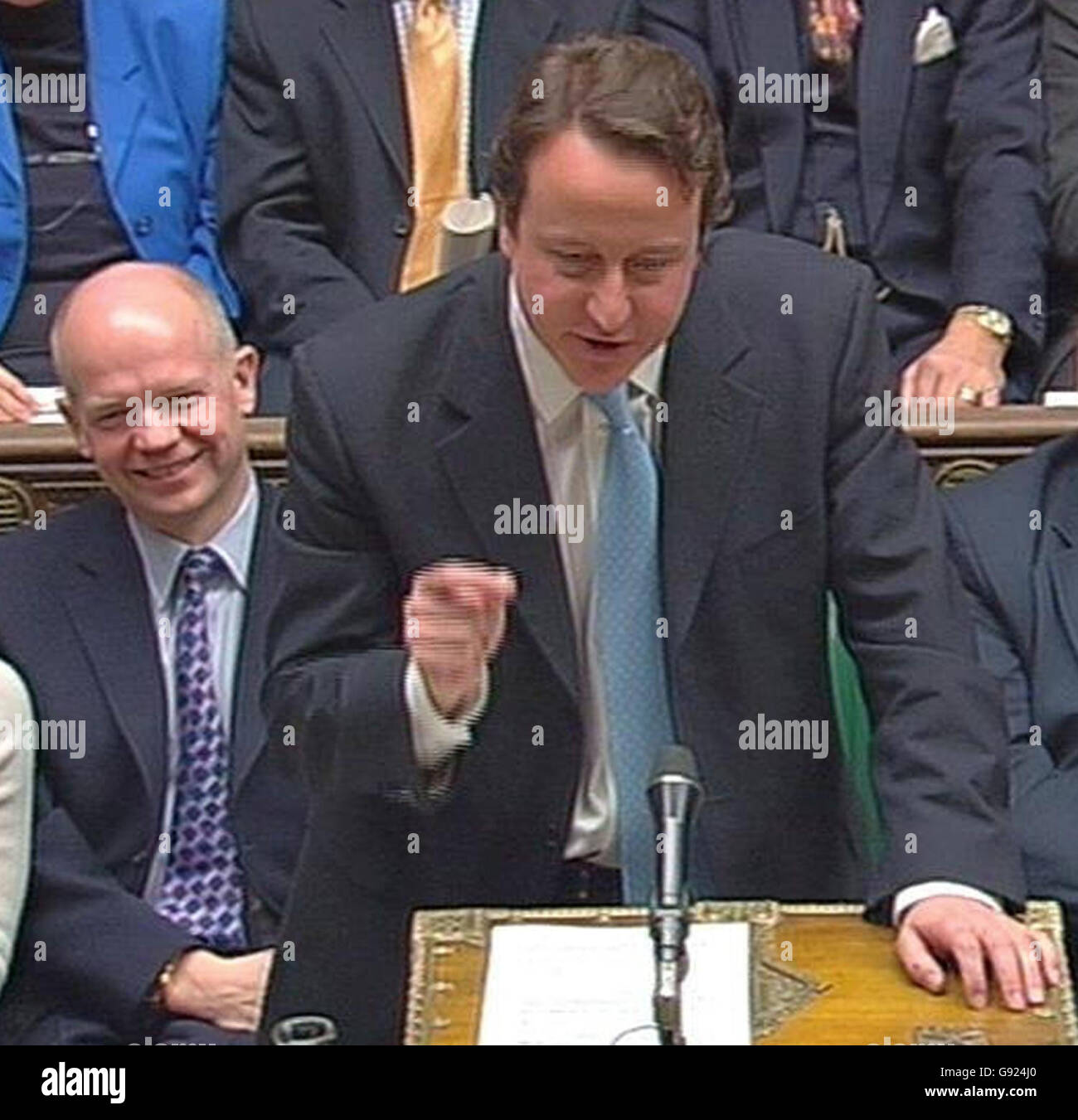 David Cameron, the new Conservative leader, speaks during Prime ...