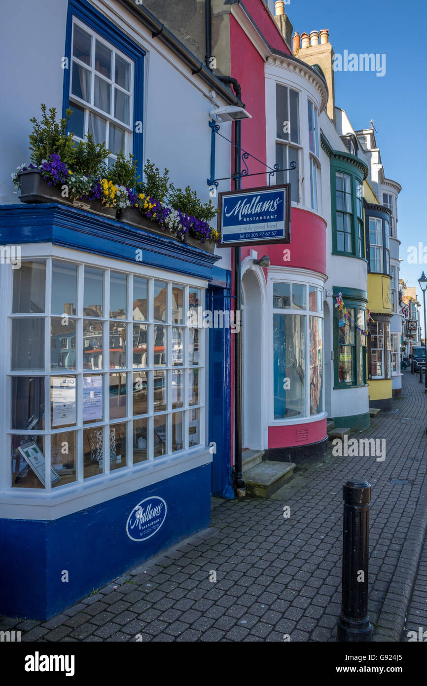 England Dorset Weymouth The Harbour Old buildings Stock Photo - Alamy