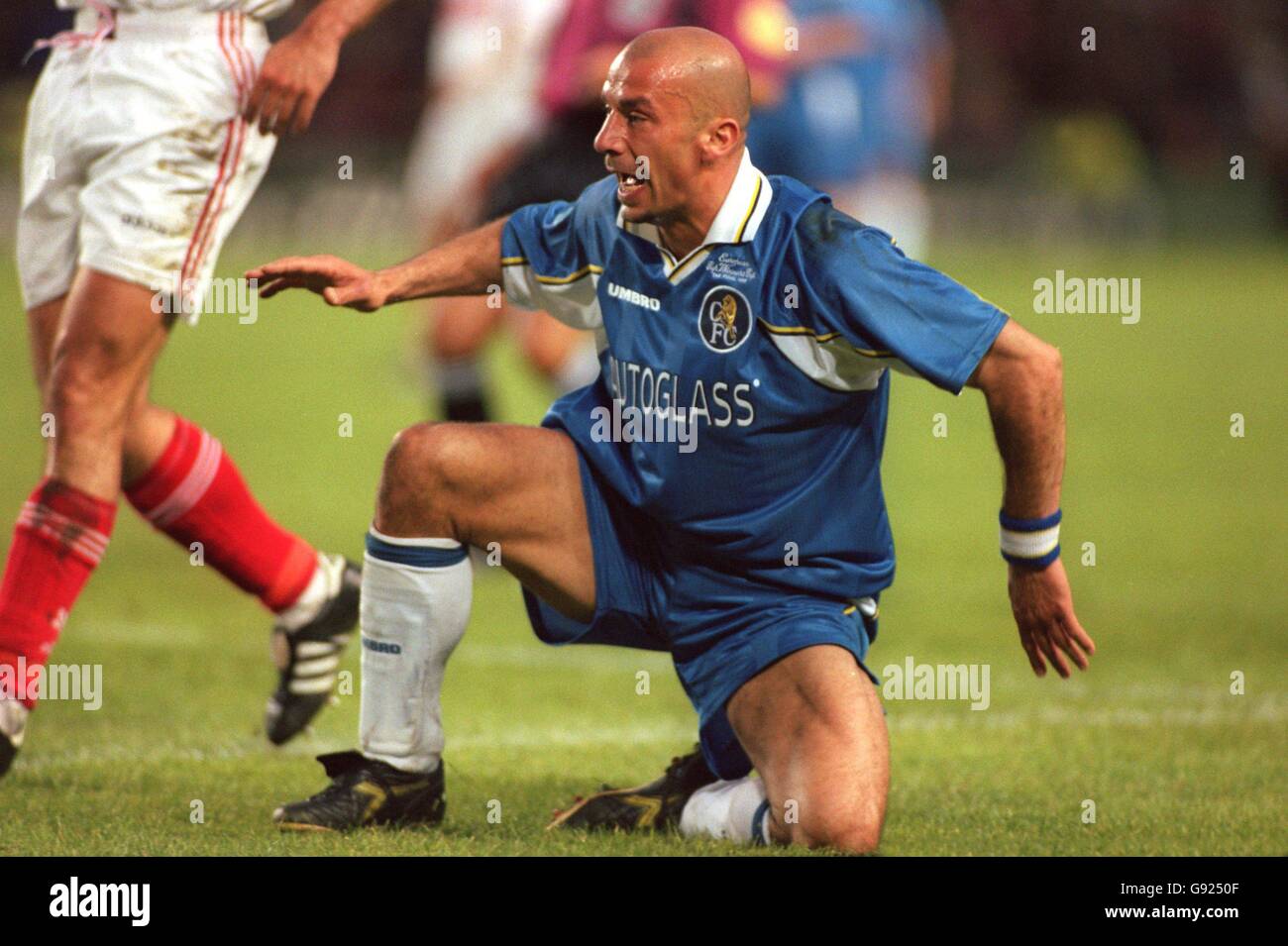 Soccer european cup winners cup final chelsea v stuttgart hi-res stock ...