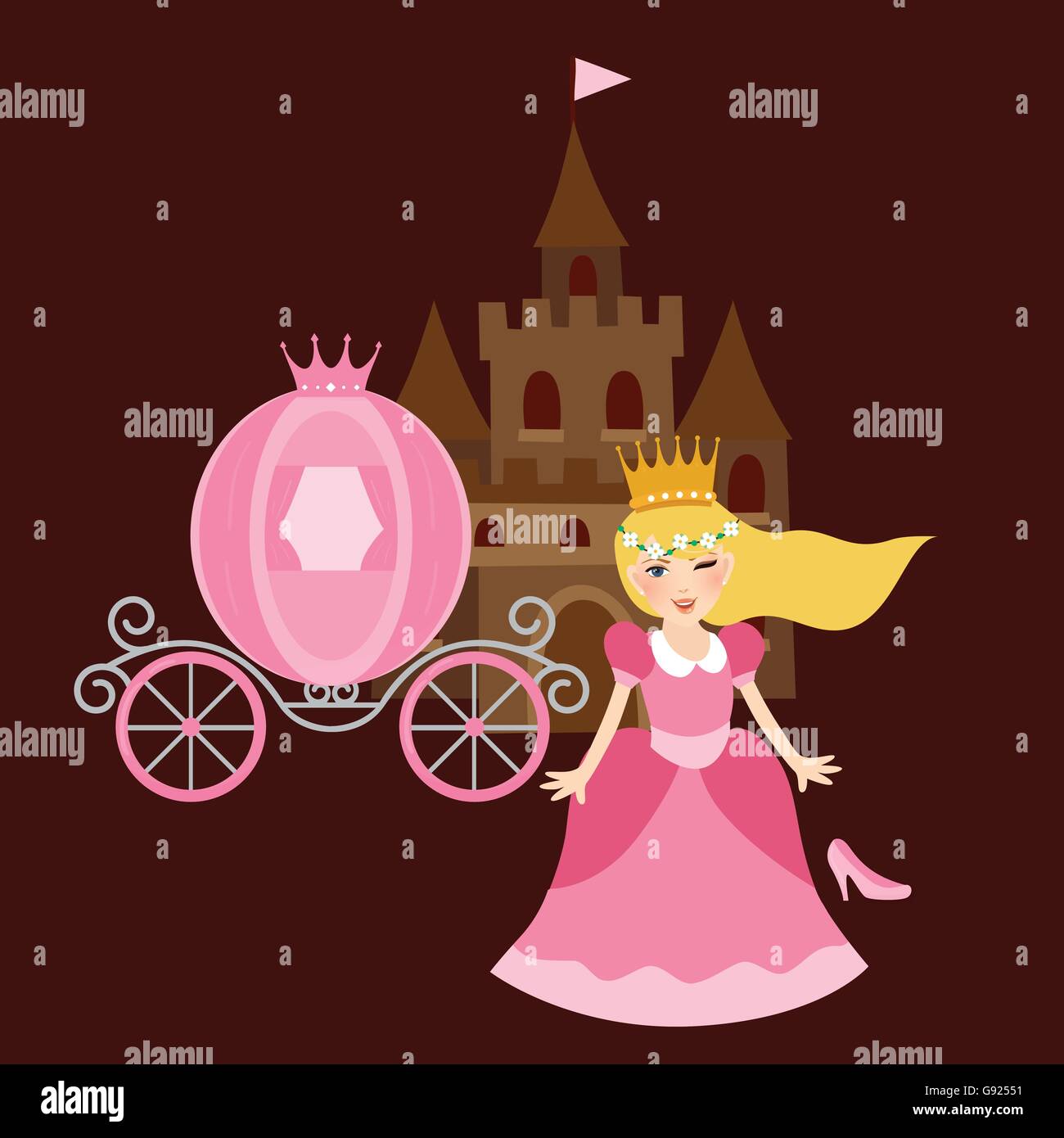 Cinderella cartoon hi-res stock photography and images - Alamy