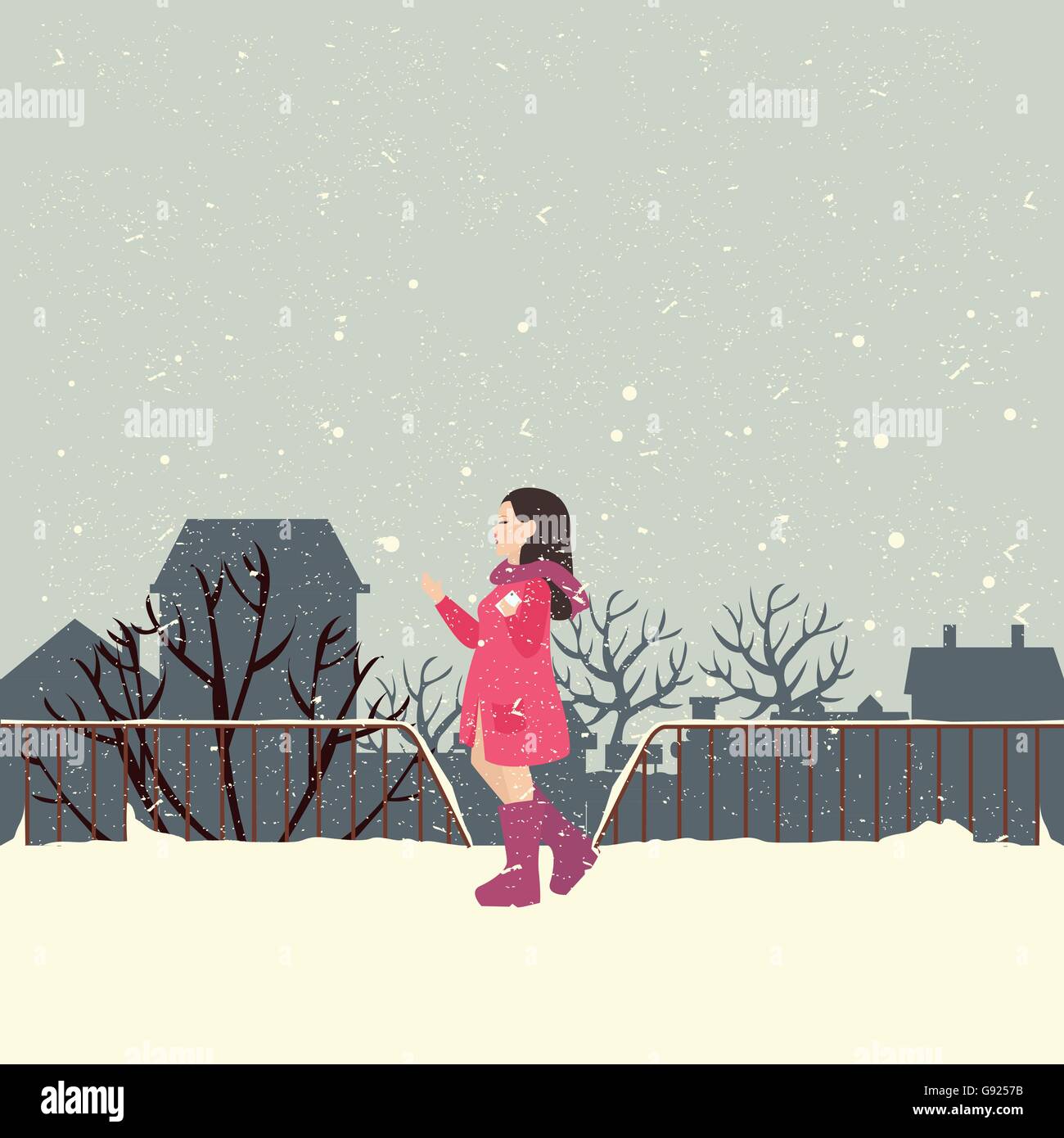 Weather girls Stock Vector Images - Alamy