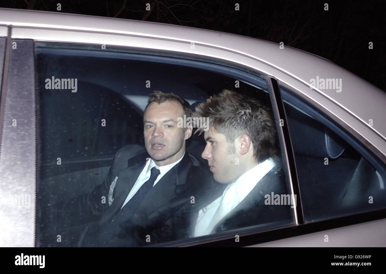 Comedian Graham Norton (left) and his partner Kristian Seeber arrive ...
