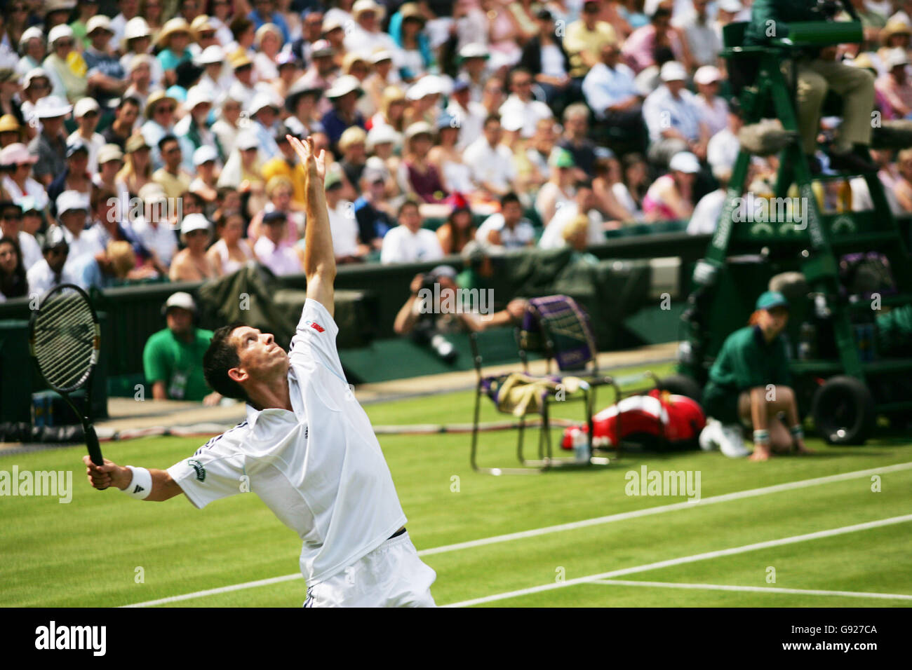 Tennis - Wimbledon Championships 2005 - Men's First Round - Tim Henman ...