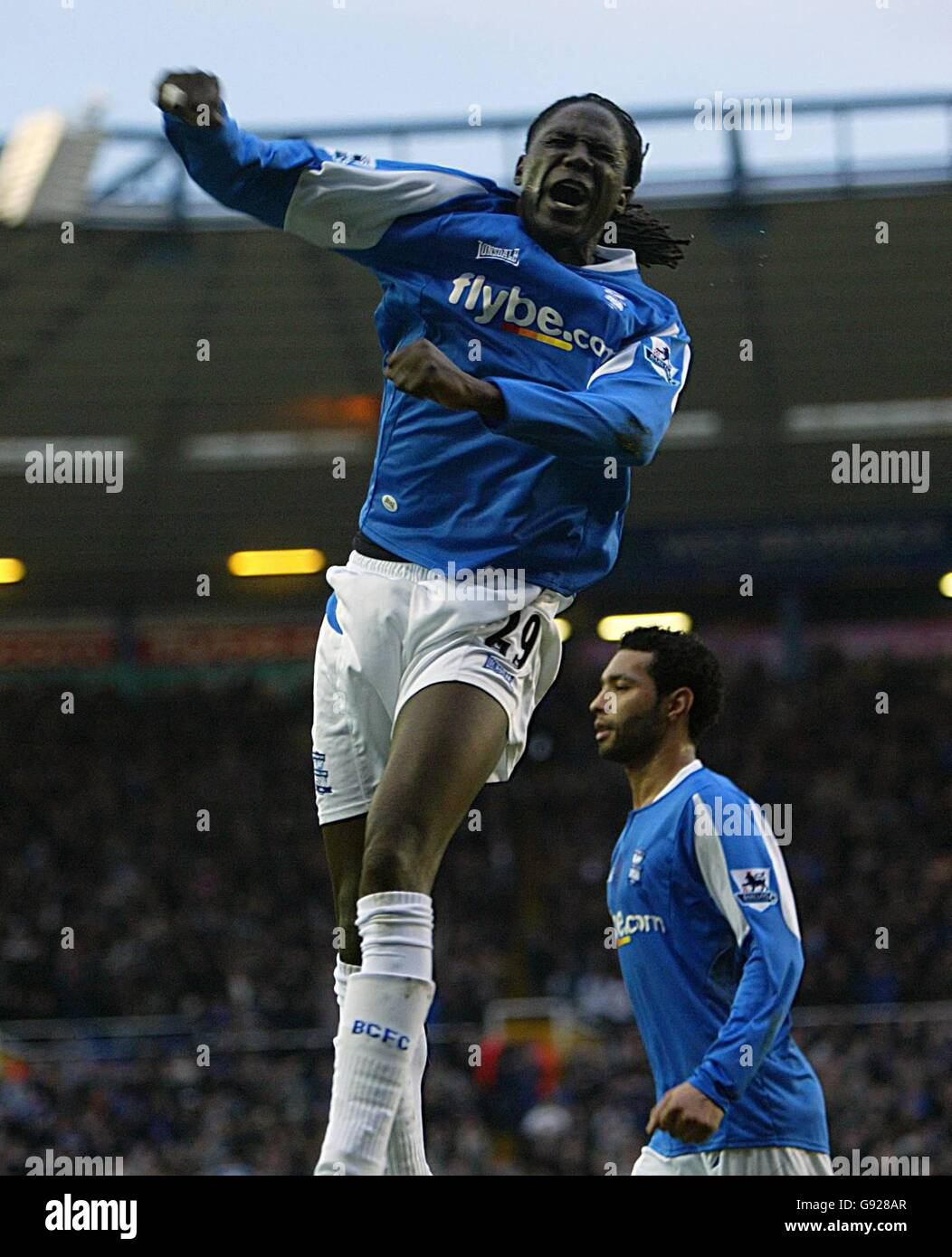 Birmingham City's Mario Melchiot celebrates scoring the 2nd goal of the ...