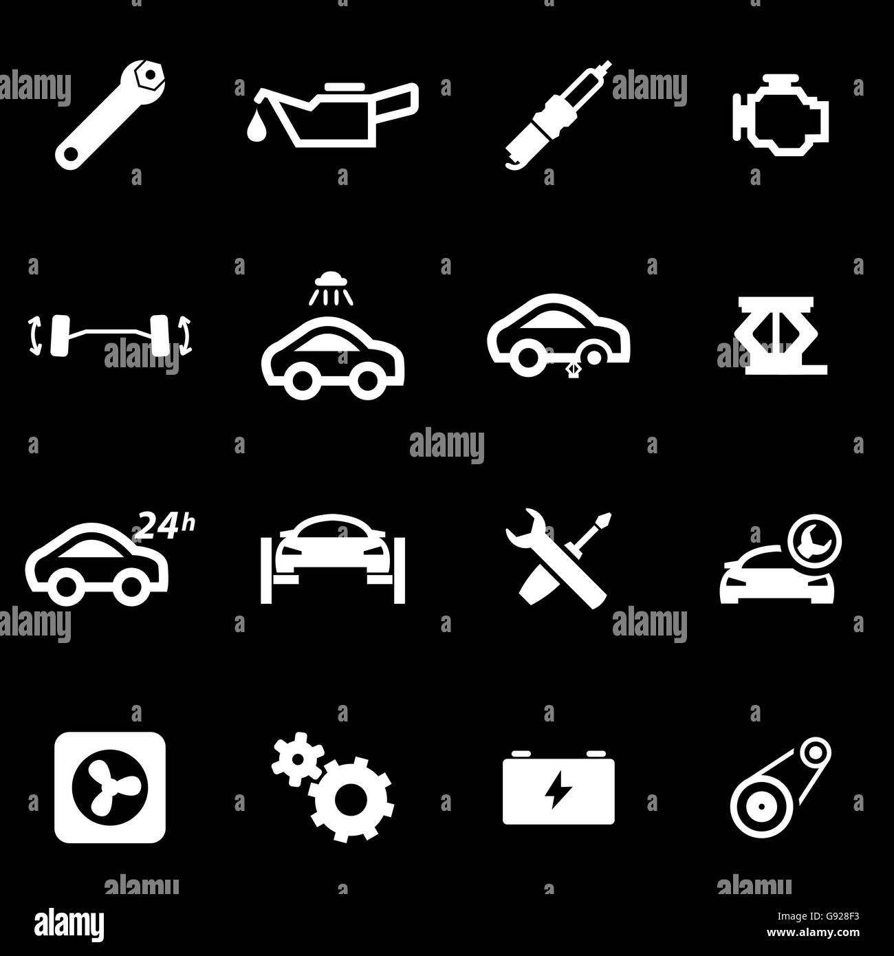 Car automotive services Black and White Stock Photos & Images - Alamy