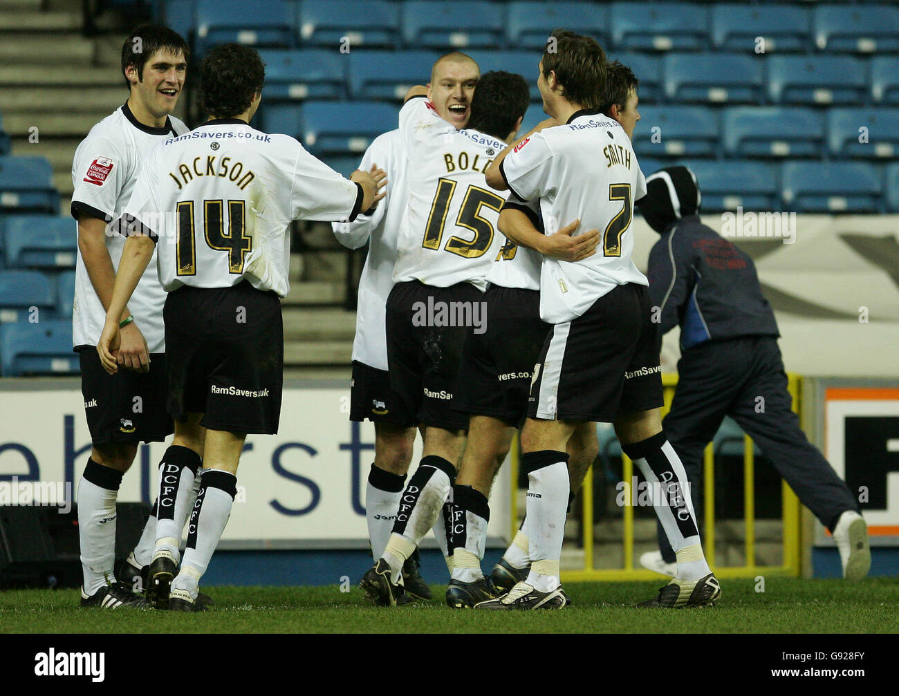 Derby countys seth johnson celebrates after scoring against millwall hi ...