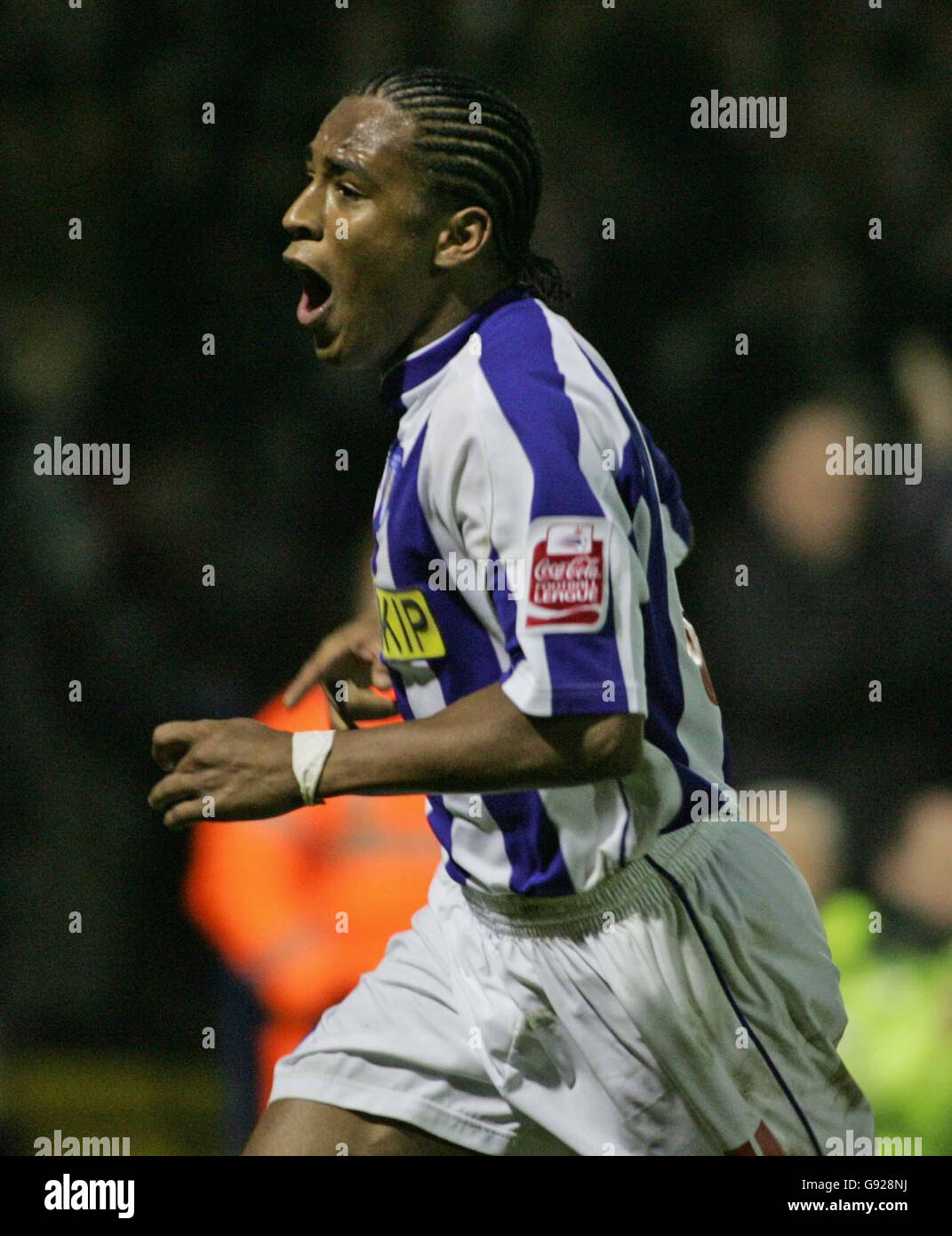 Colchester's Neil Danns celebrates scoring against Nottingham Forest ...