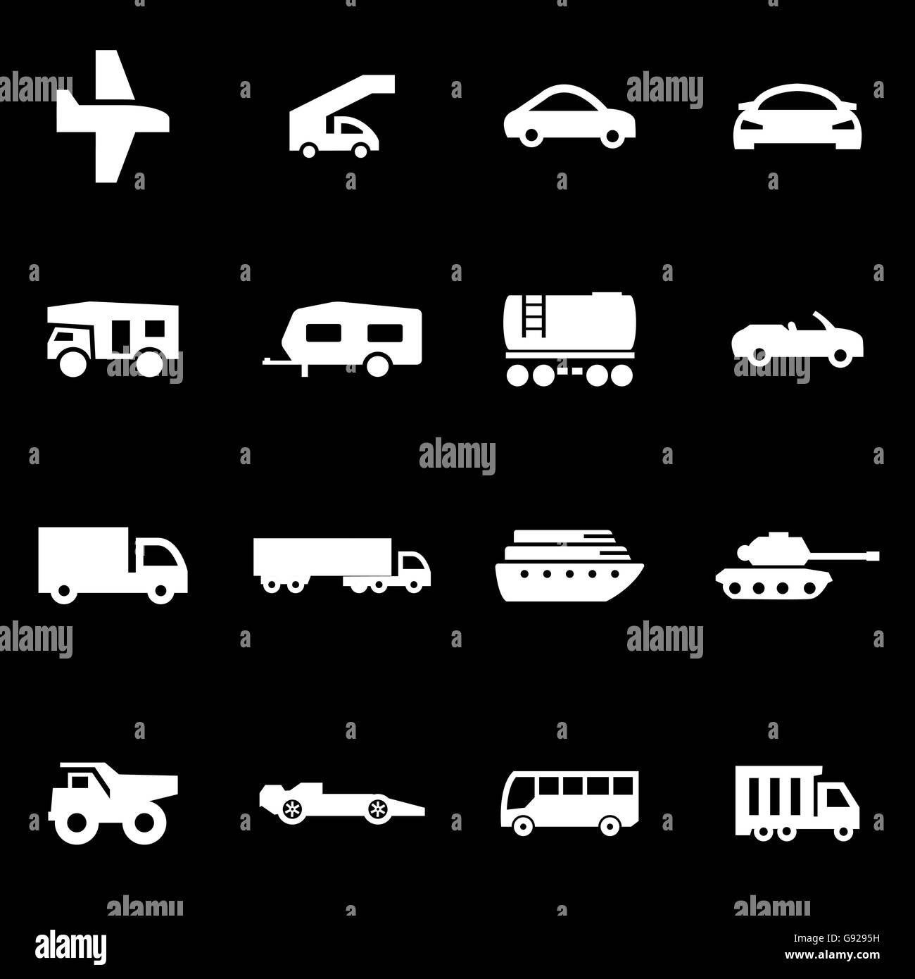 Vehicles bus bike sign Stock Vector Images - Alamy