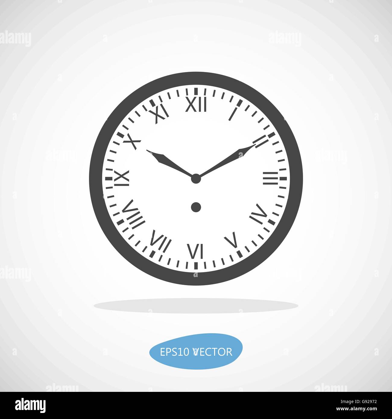 Clock Icon - Isolated Vector Illustration Stock Vector Image & Art - Alamy