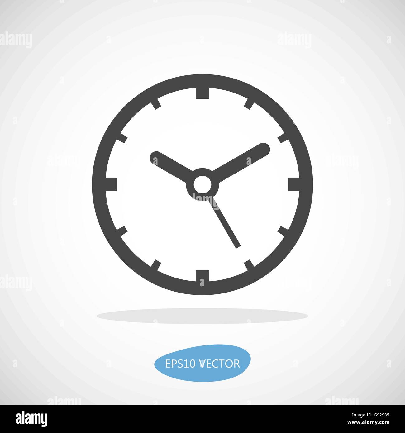 Clock Icon - Isolated Vector Illustration Stock Vector Image & Art - Alamy