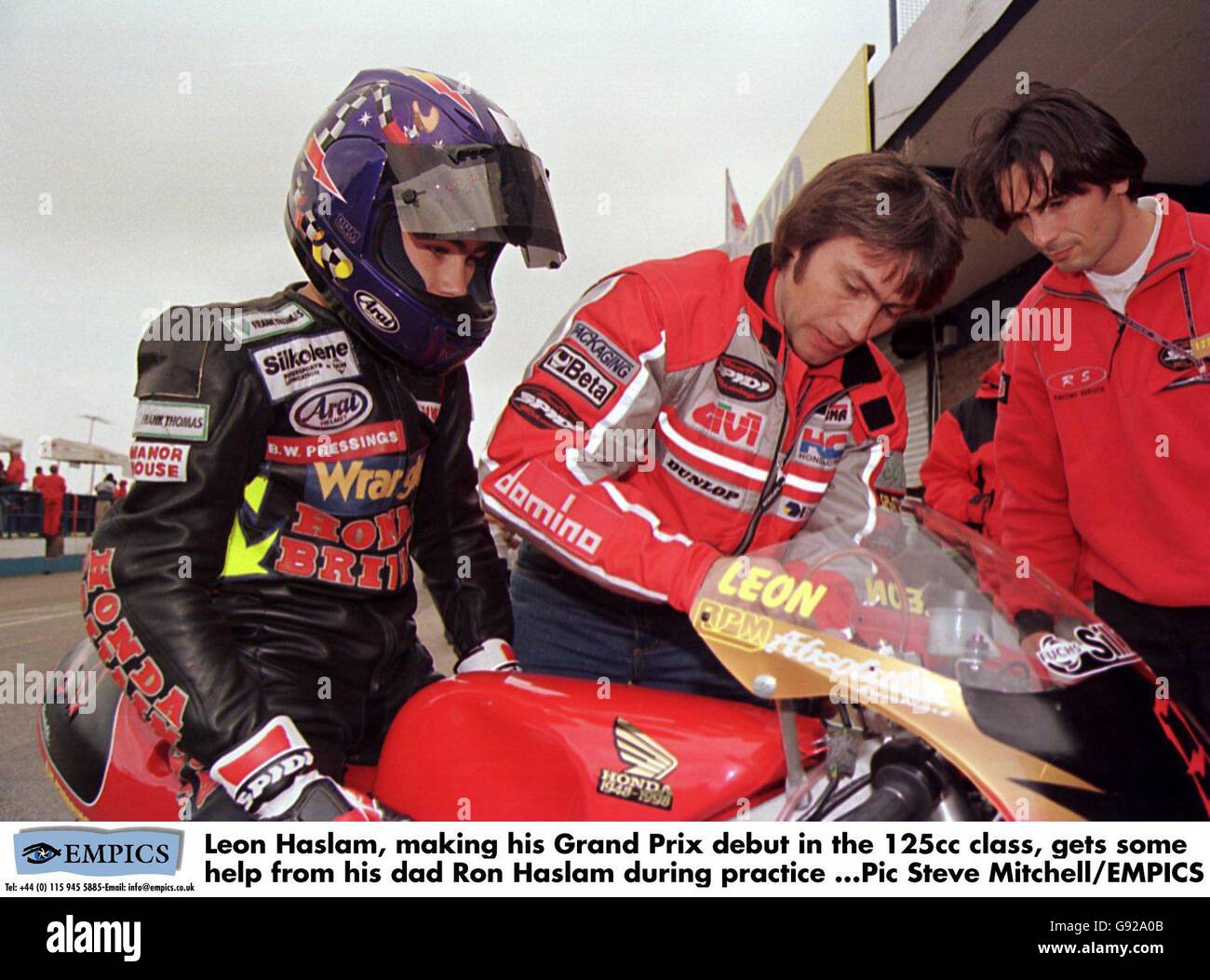 Making his grand prix debut in the 125cc class hi-res stock photography ...