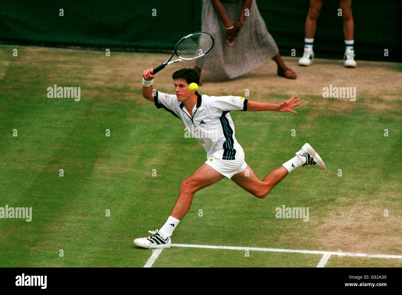Tennis wimbledon championship mens singles semi final tim pete sampras ...