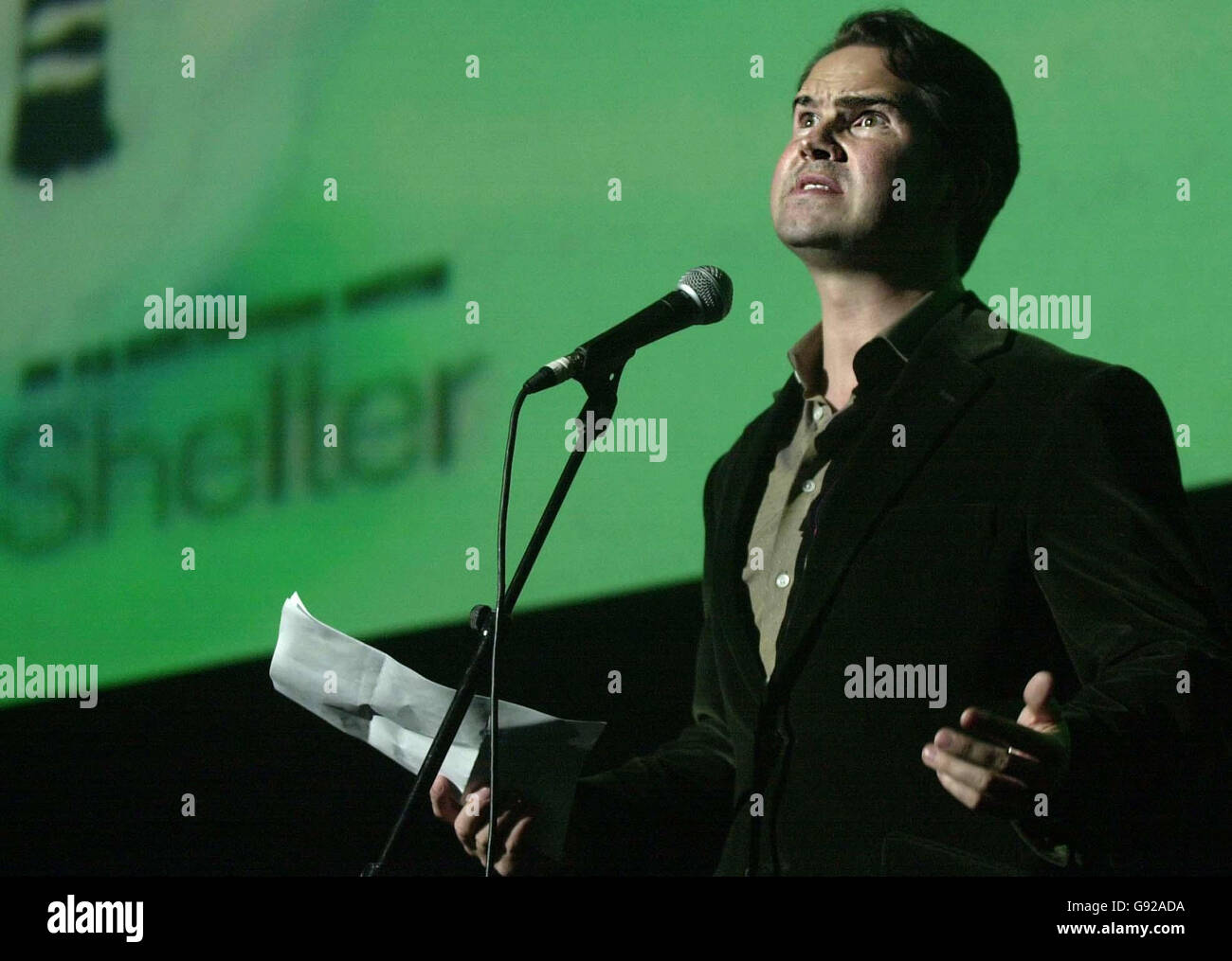 Comedian jimmy carr performs on stage hi-res stock photography and ...