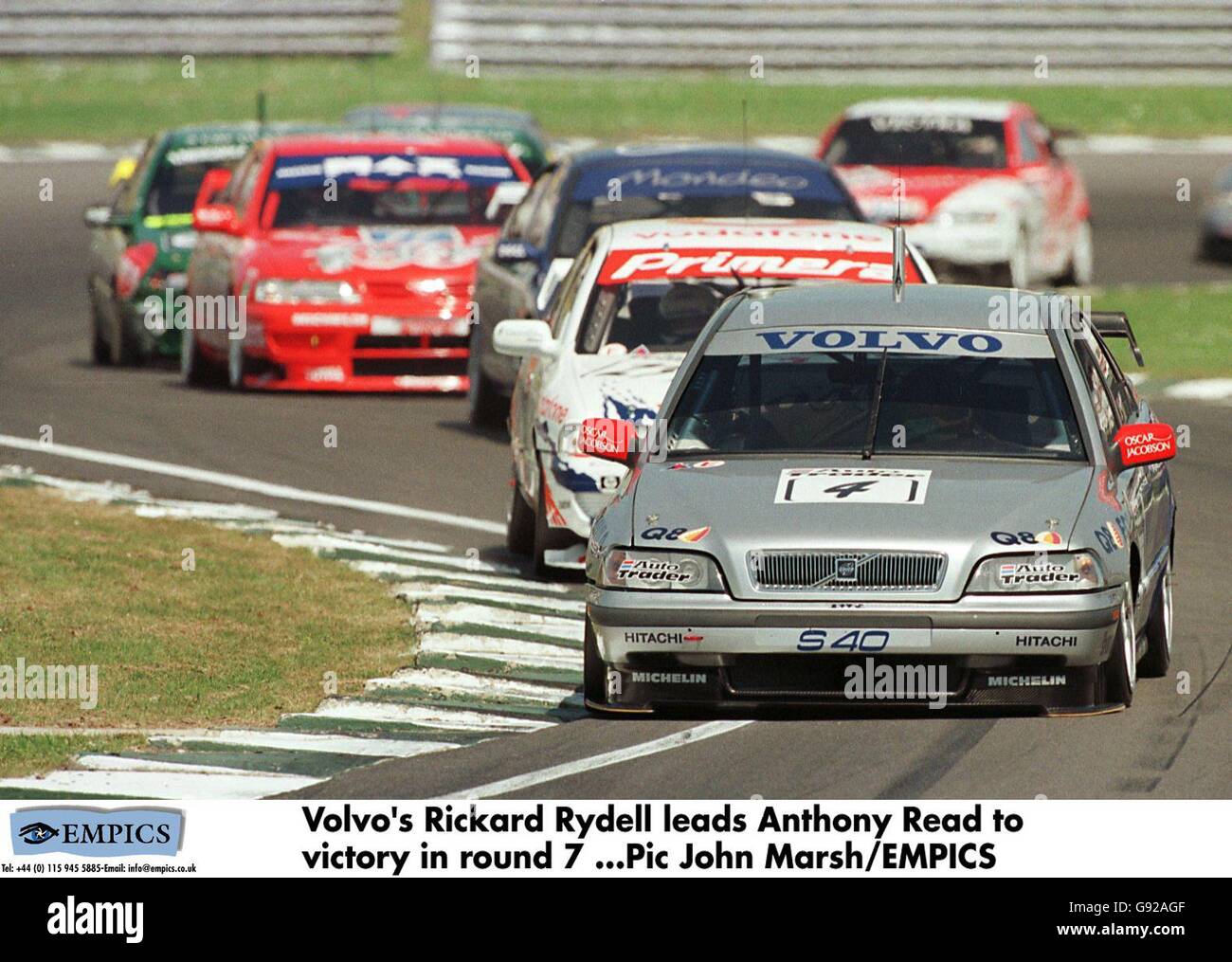 Motor Sport - RAC BTCC - Brands Hatch. Volvo's Rickard Rydell leads ...