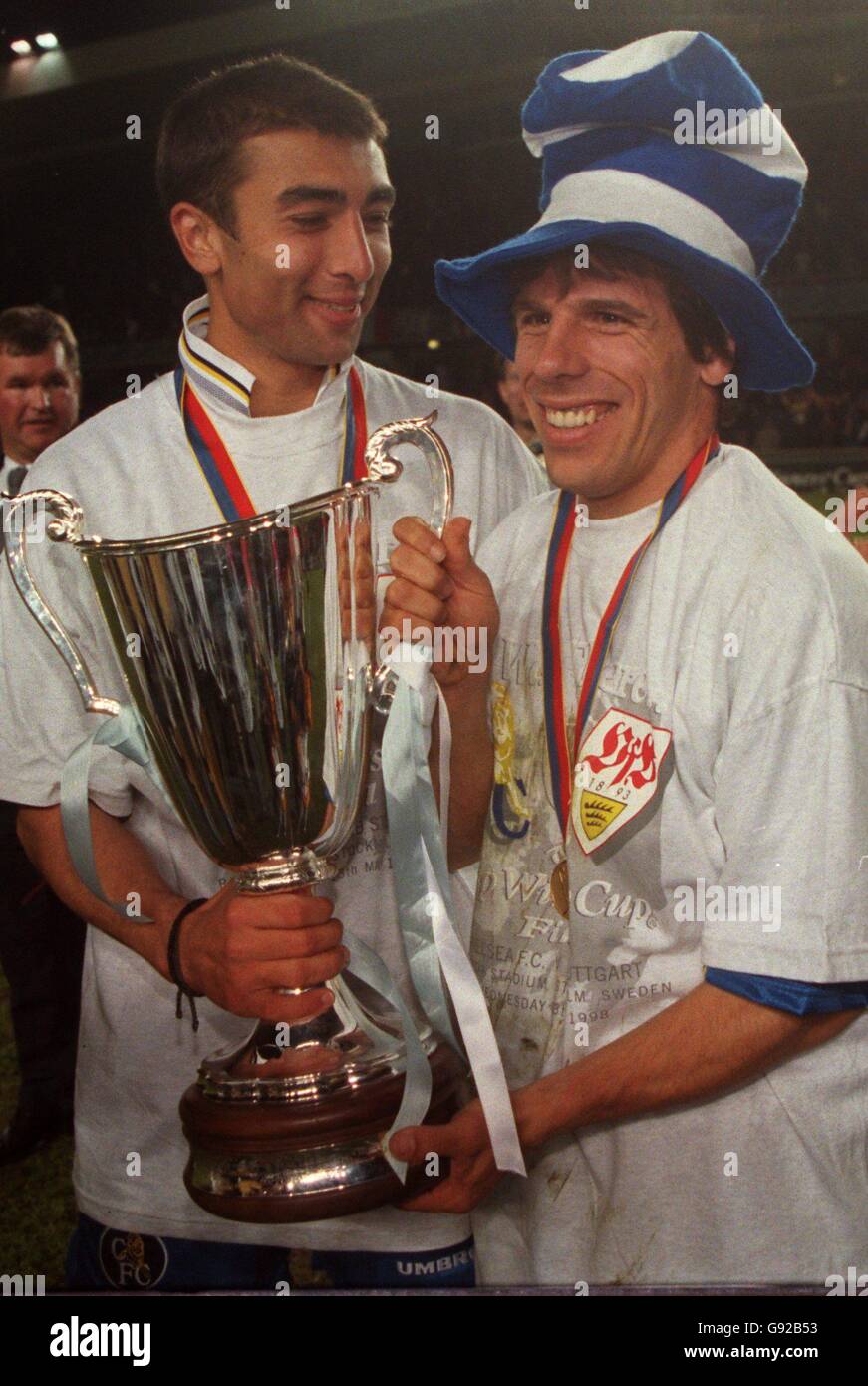 Soccer european cup winners cup final chelsea v stuttgart hi-res stock ...