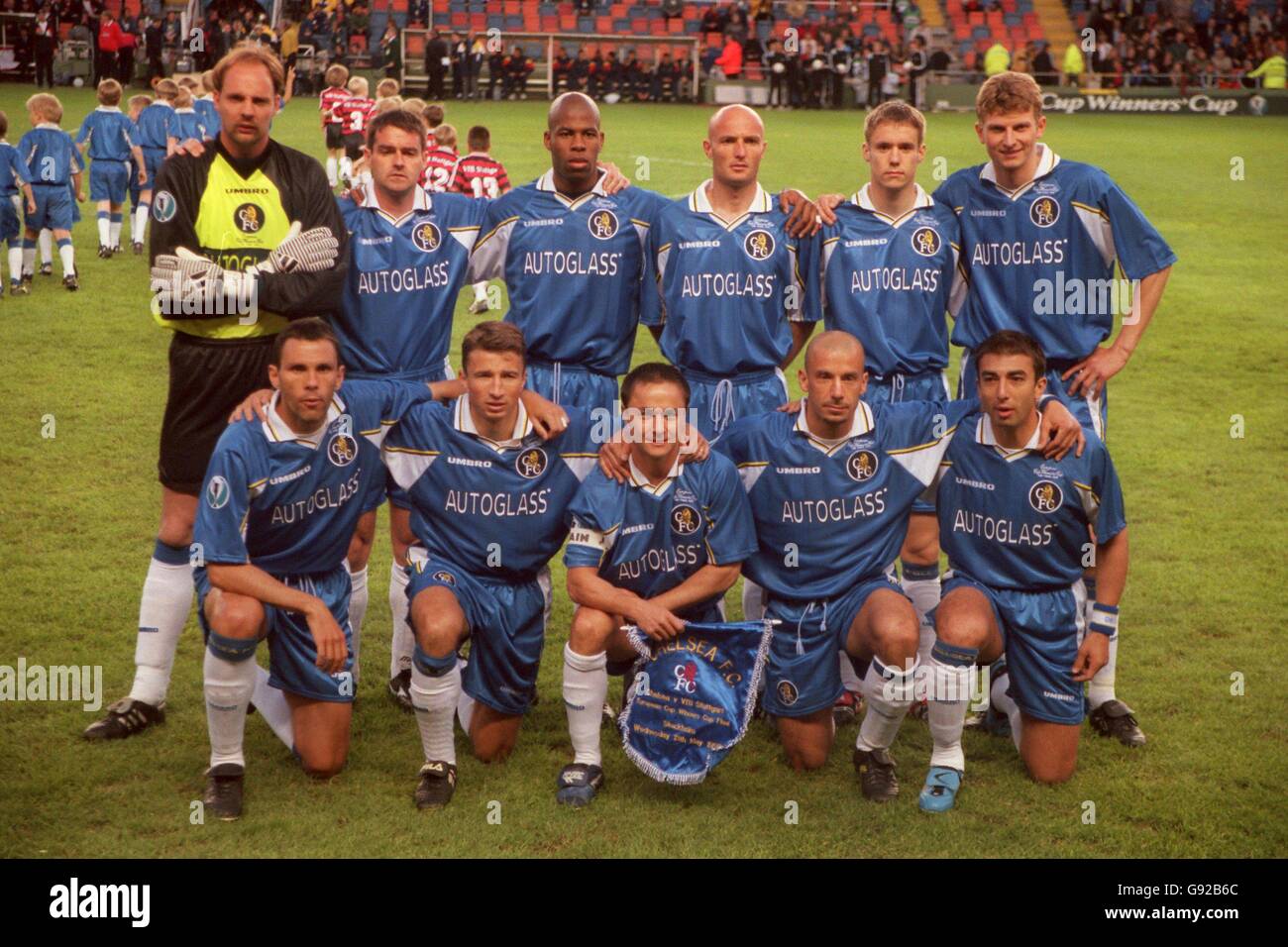 Soccer european cup winners cup final chelsea v stuttgart hi-res stock ...