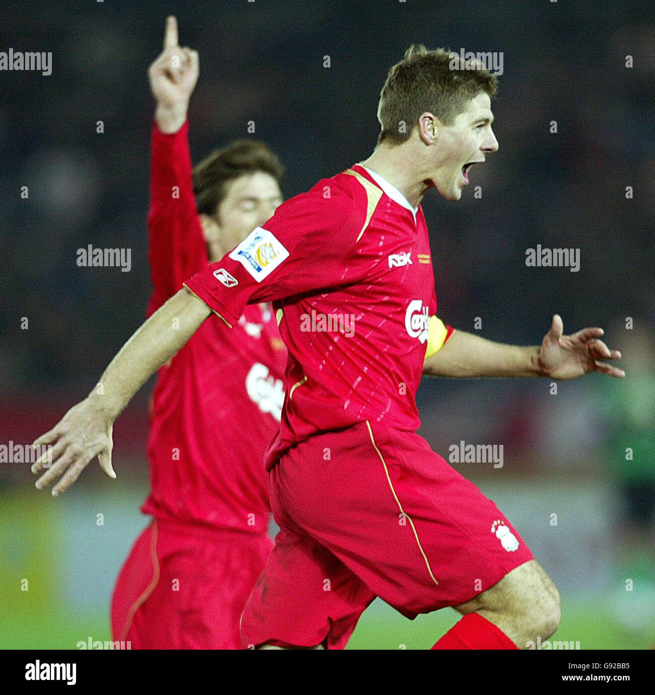 Liverpool 2005 final goal hi-res stock photography and images - Alamy