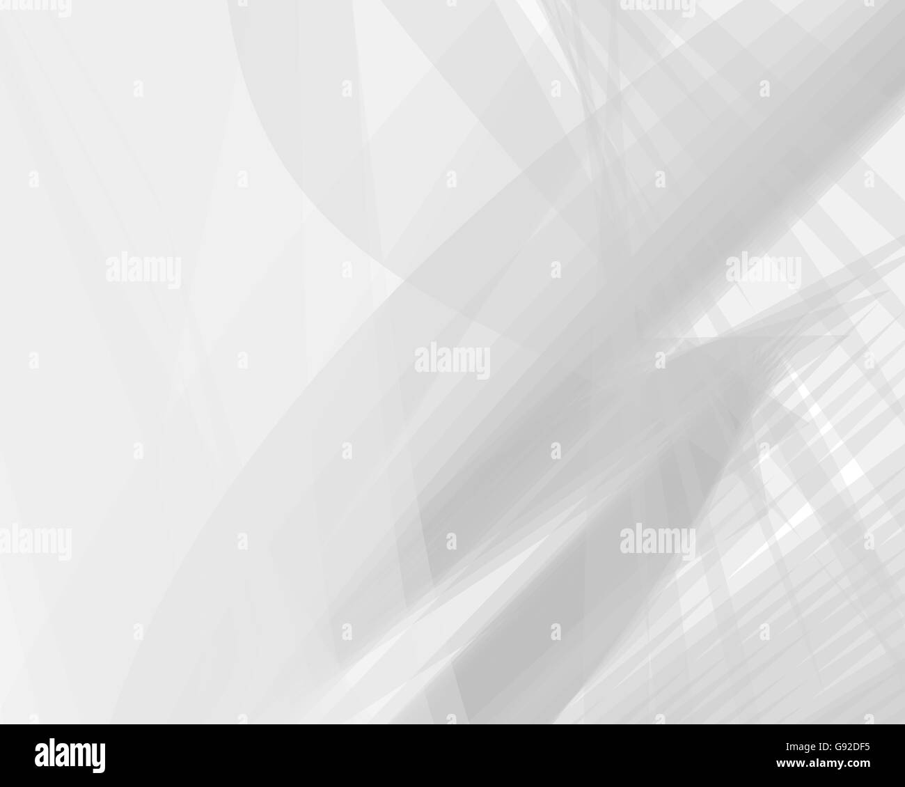 Monochrome white abstract vector background, gray transparent wave ...