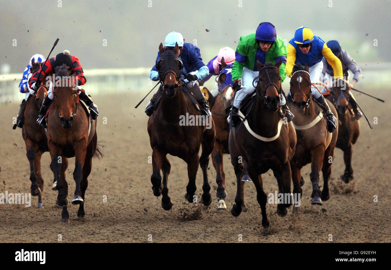 Segoria and jockey Chris Catlin (second right) wins The Play instant ...