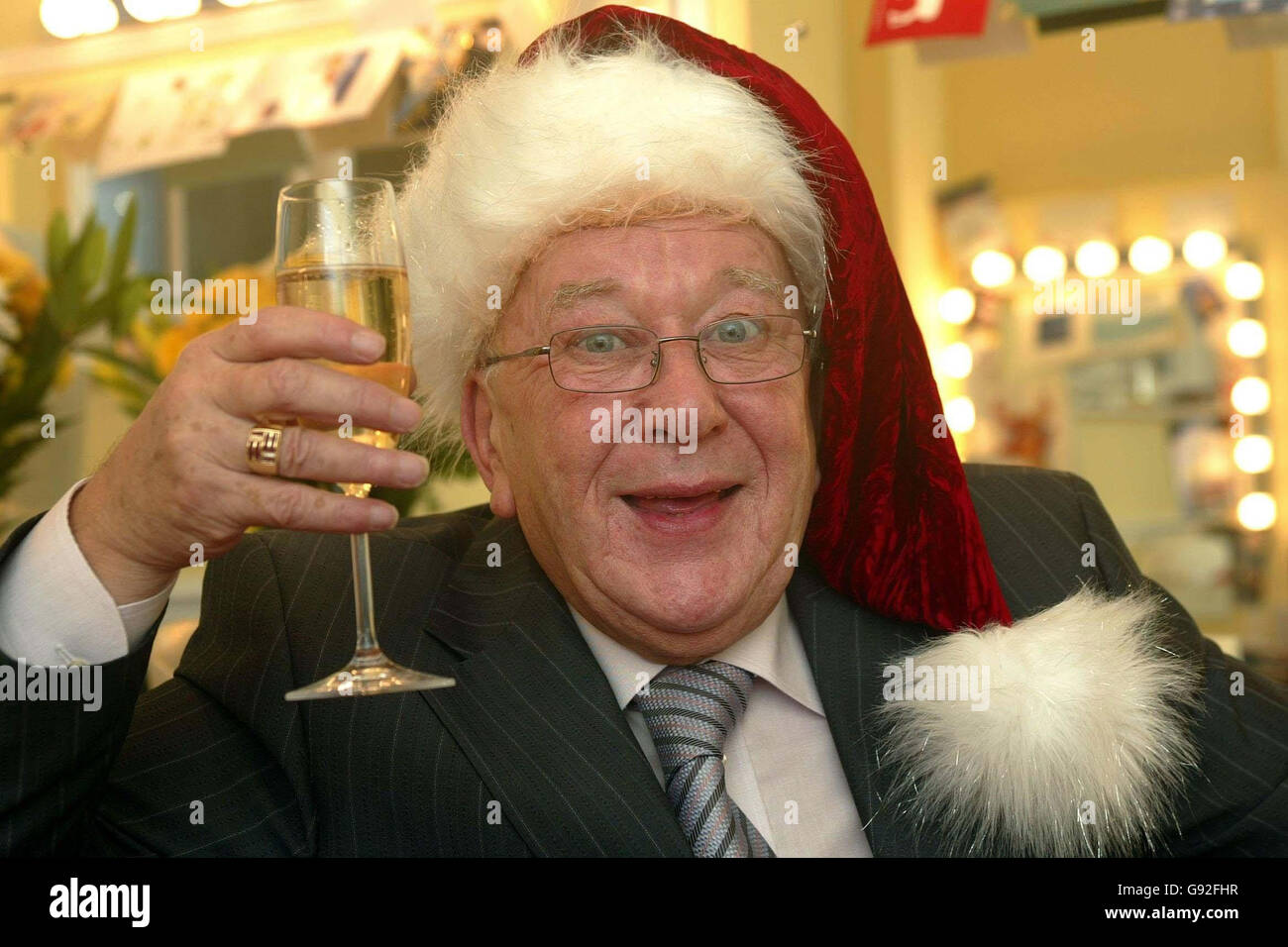 Actor Roy Barraclough celebrates being awarded an M.B.E. in the Queen's ...