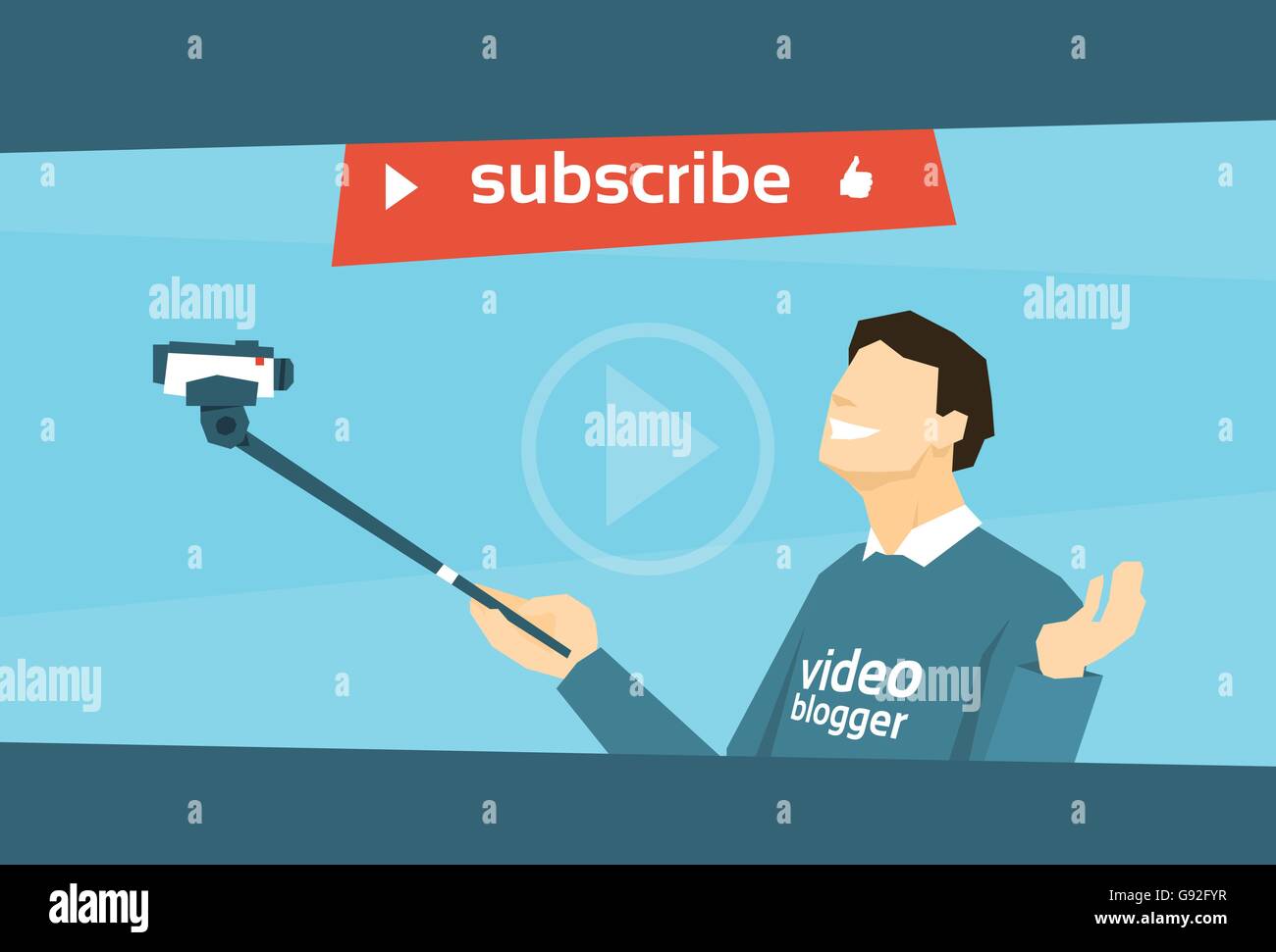 Web camera view man Stock Vector Images - Alamy