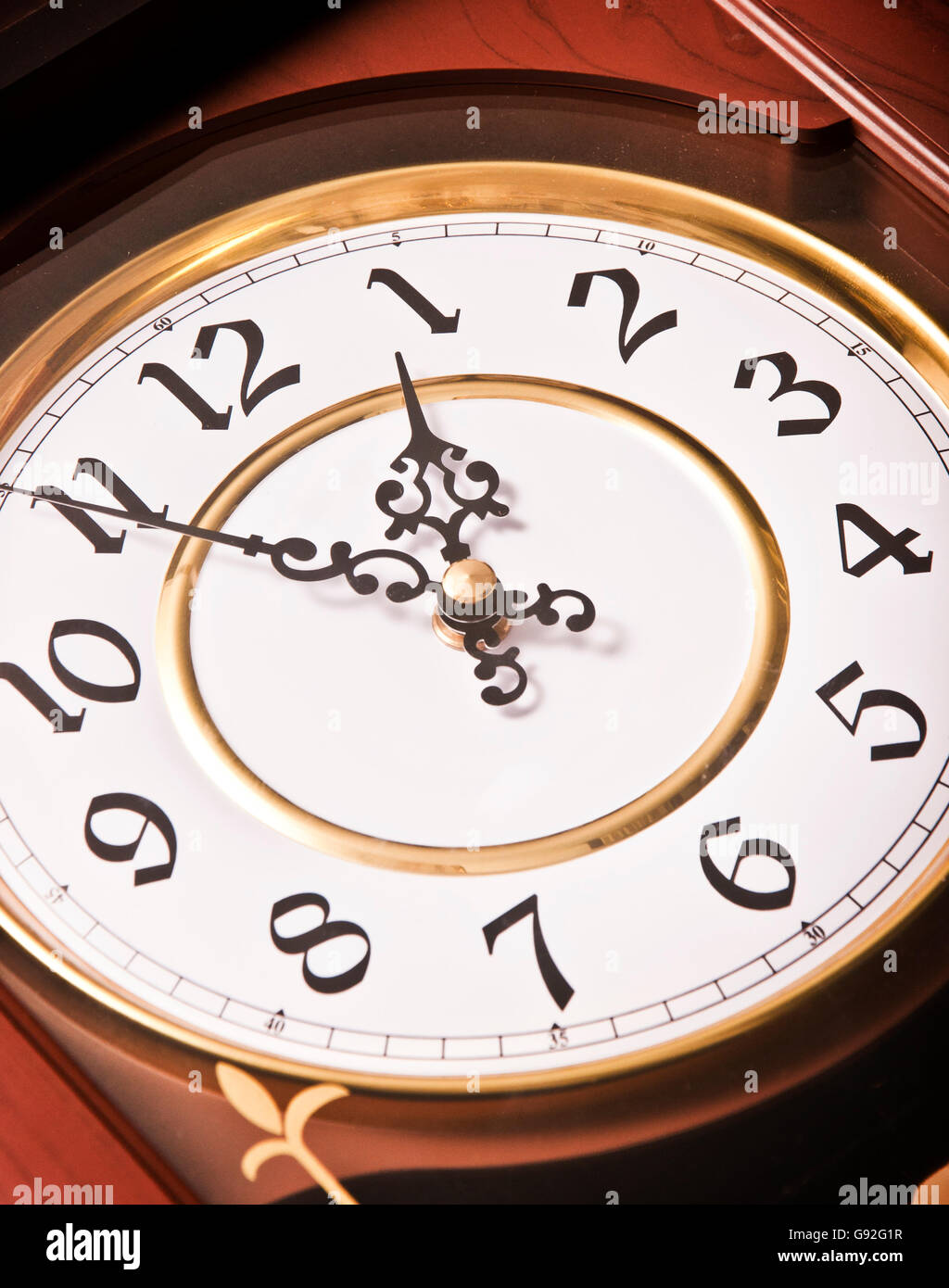 Wooden clock hi-res stock photography and images - Alamy