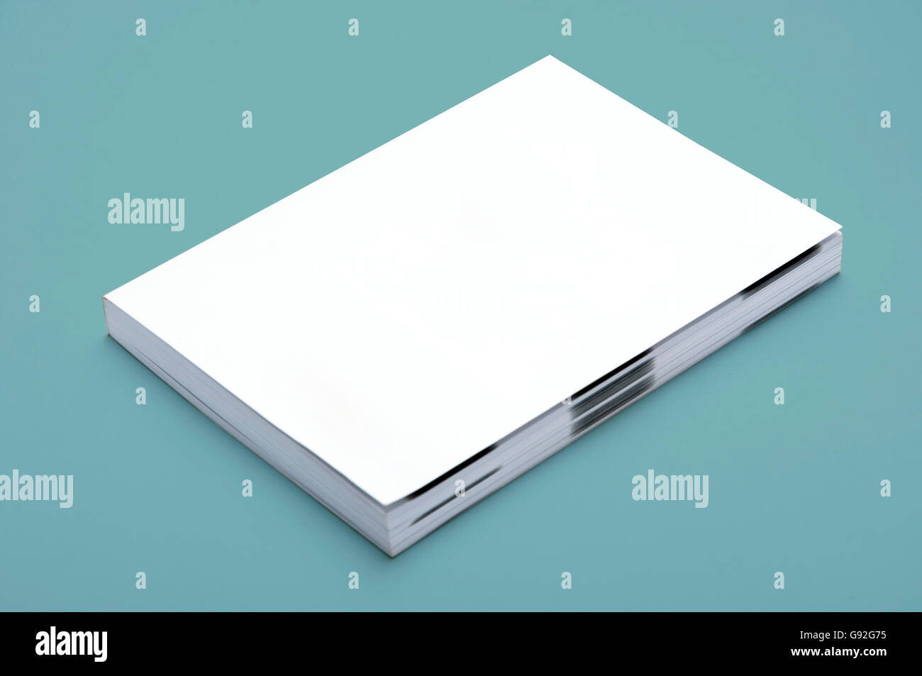 Empty Blank White Book Cover Stock Photo - Alamy
