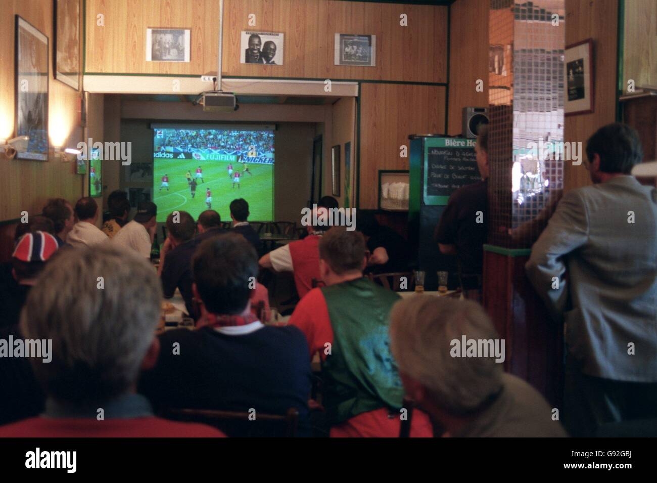 Soccer - World Cup France 98 - Scotland Fans in Bordeaux Stock Photo ...