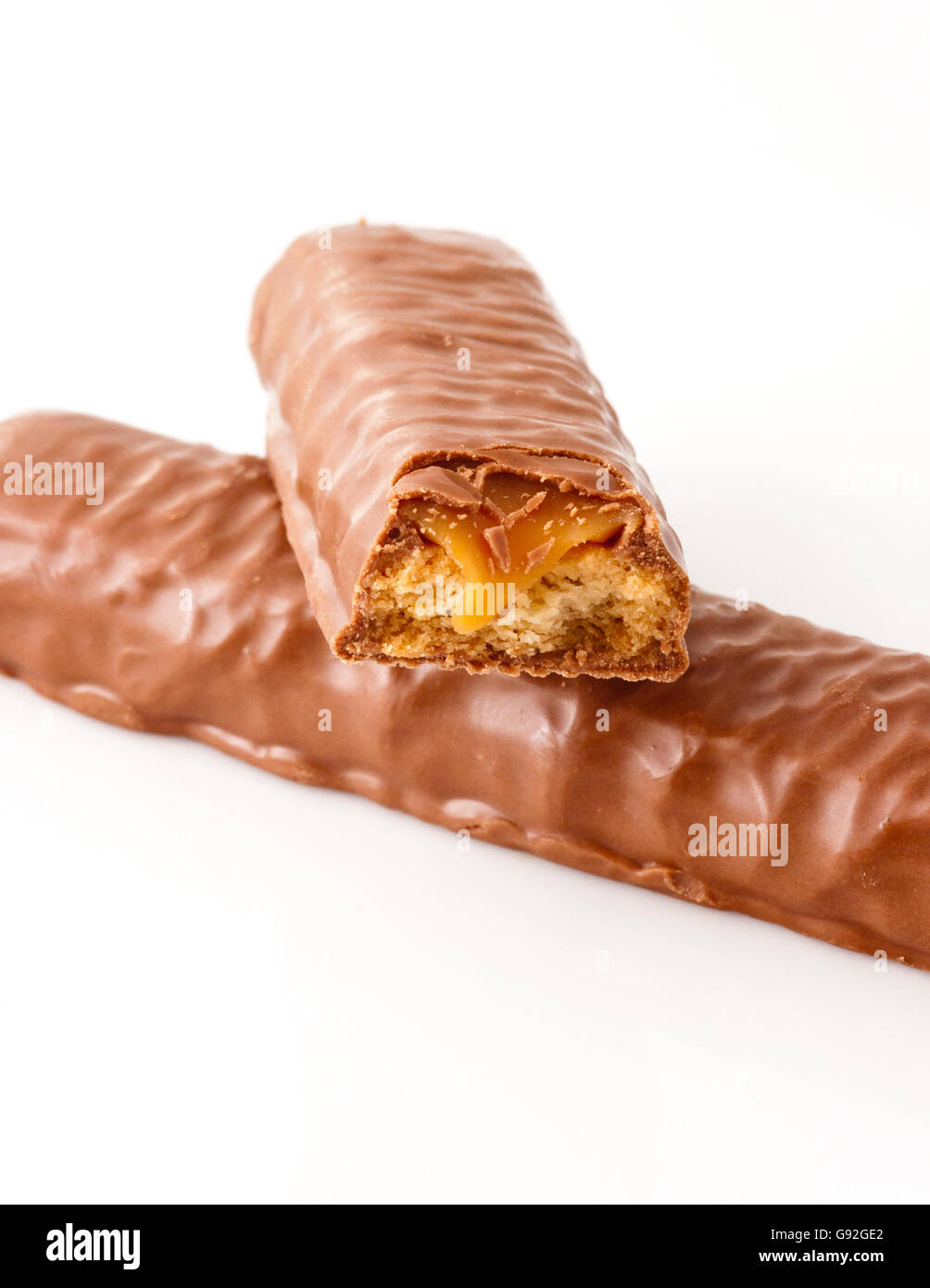 Broken Chocolate Bar Isolated on White Stock Photo - Alamy