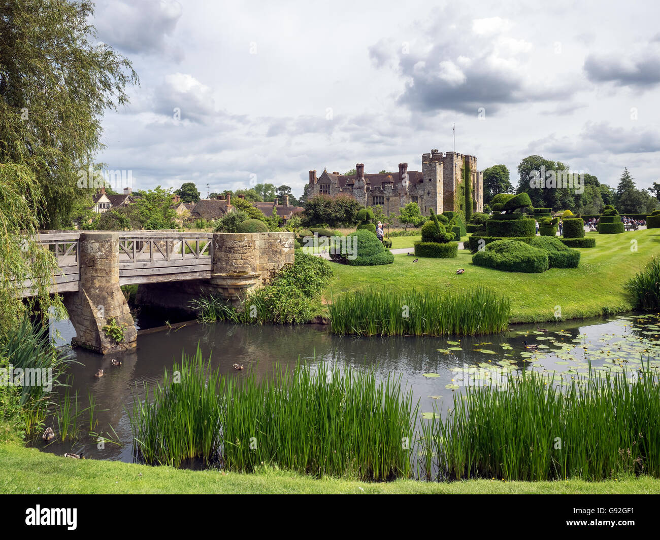 View of Hever Castle and Grounds in Hever Kent Stock Photo - Alamy