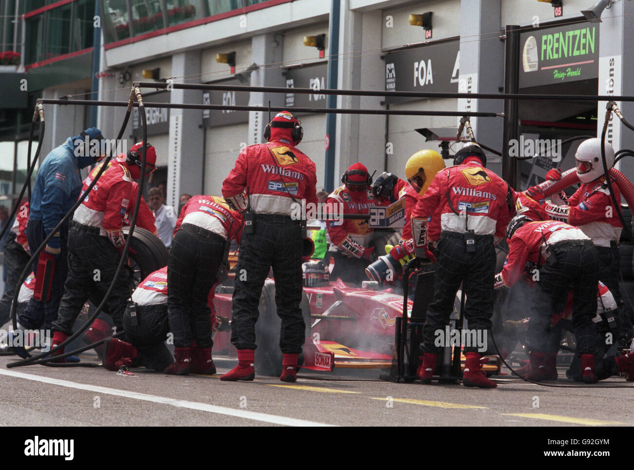 Heinz harald frentzen during pit stop hi-res stock photography and ...