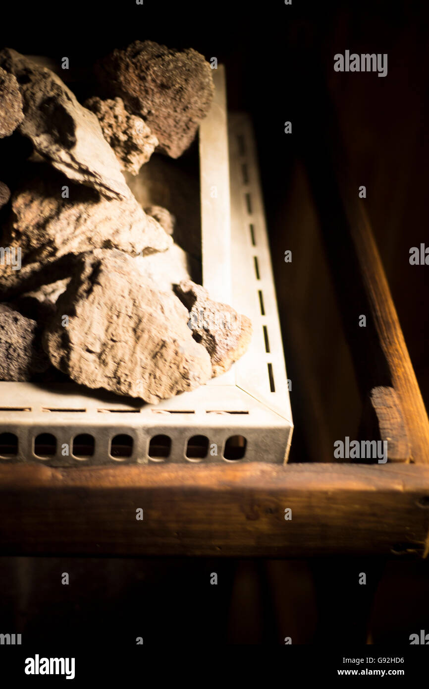 Sauna steam stones rocks hi-res stock photography and images - Alamy