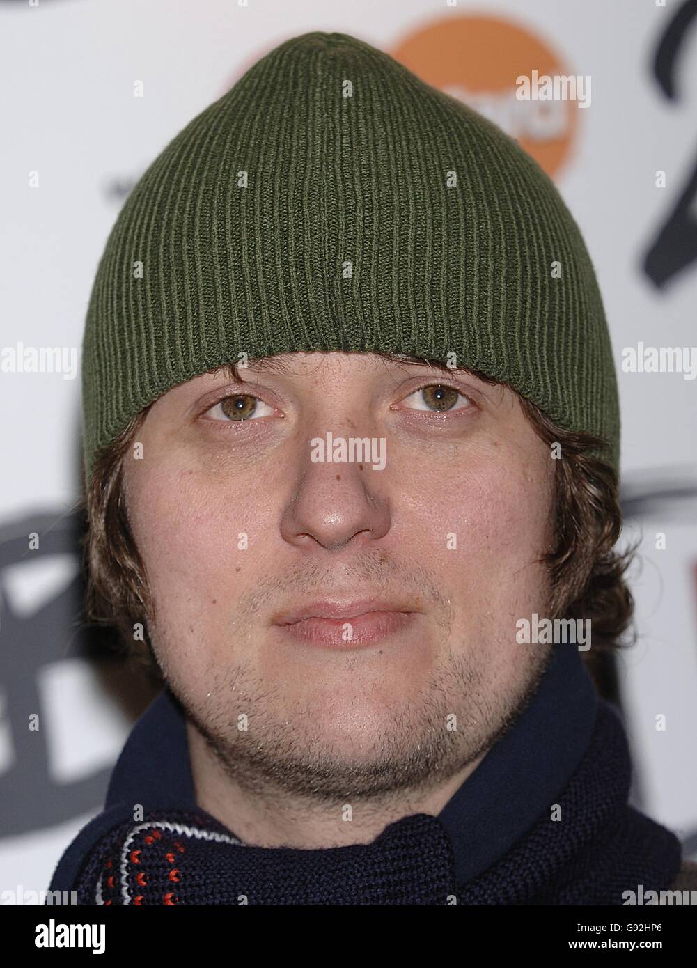 Andrew White of the Kaiser Chiefs at the BRIT Awards 2006 shortlist ...