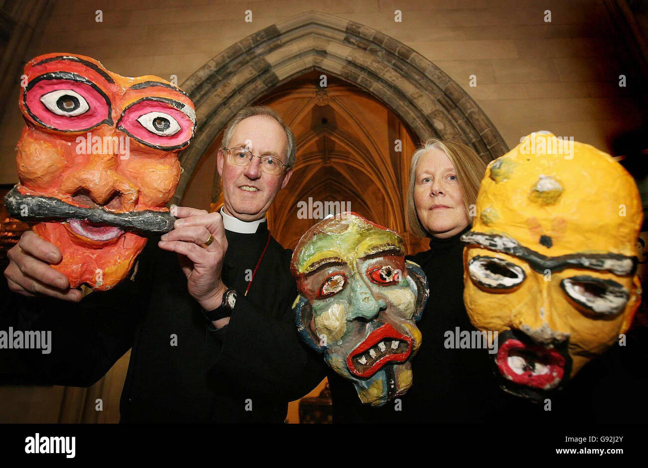 The dean of christ church cathedral dublin and margaret boden hi-res ...