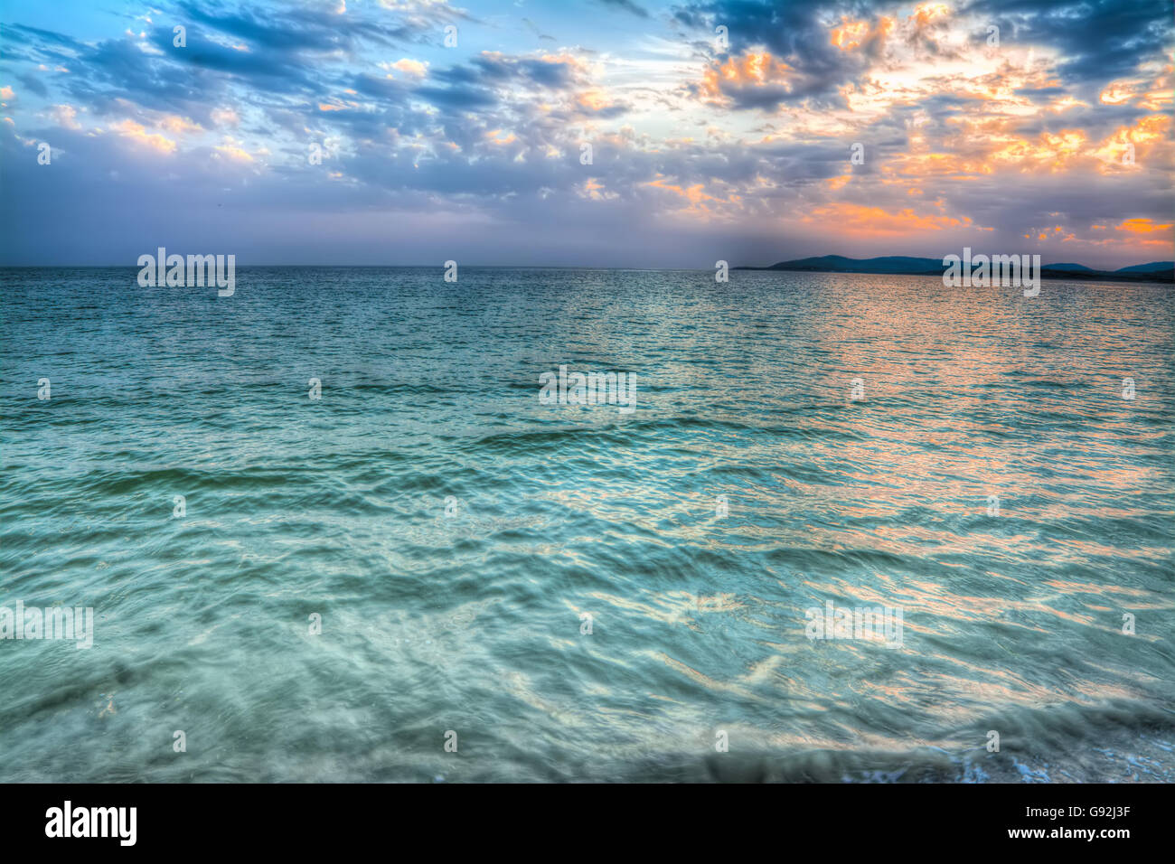 colorful sunset in hdr tone mapping Stock Photo - Alamy