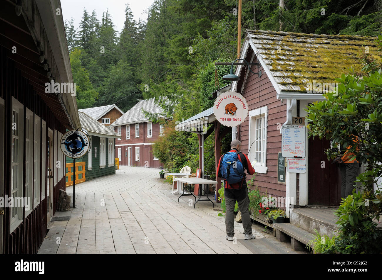 Tourist information, Telegraph Cove, Vancouver Island, British Columbia ...