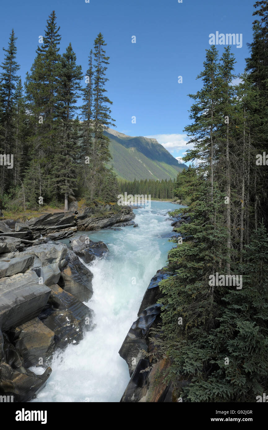 Numa Falls, Vermillion River, Kootenay national park, British Columbia ...