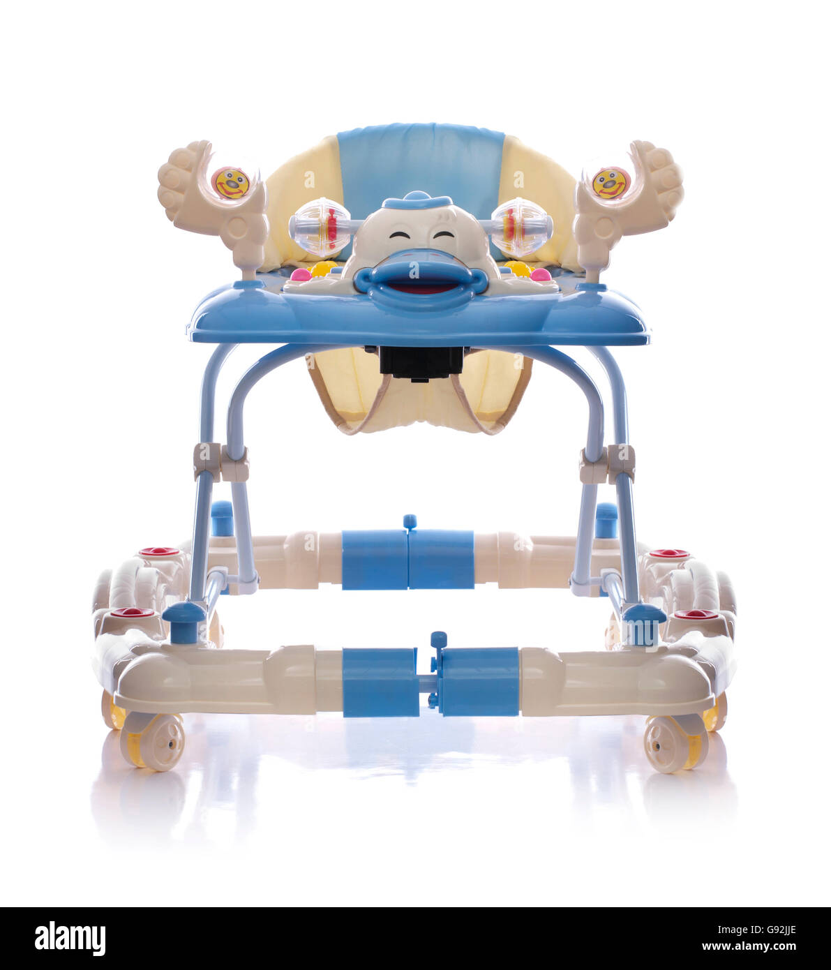 Baby Walker Isolated on White Background Stock Photo - Alamy