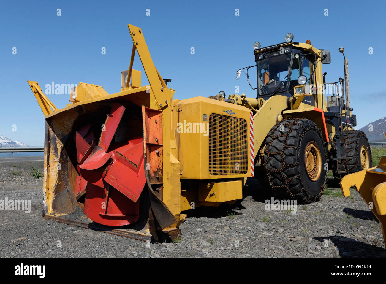 Wheel loader with snow blower hi-res stock photography and images - Alamy