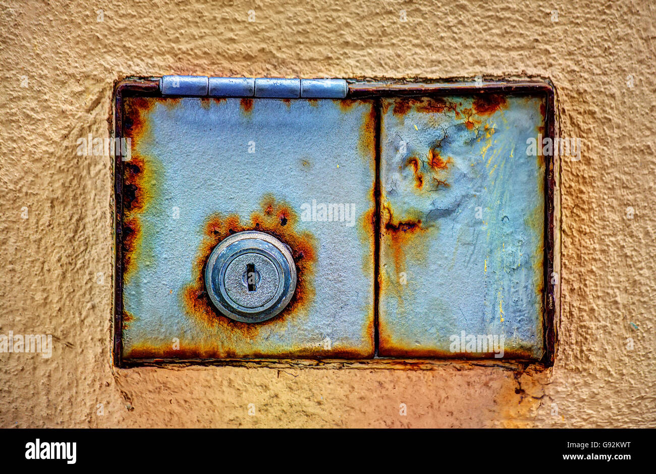 rusty keyhole in hdr tone Stock Photo - Alamy