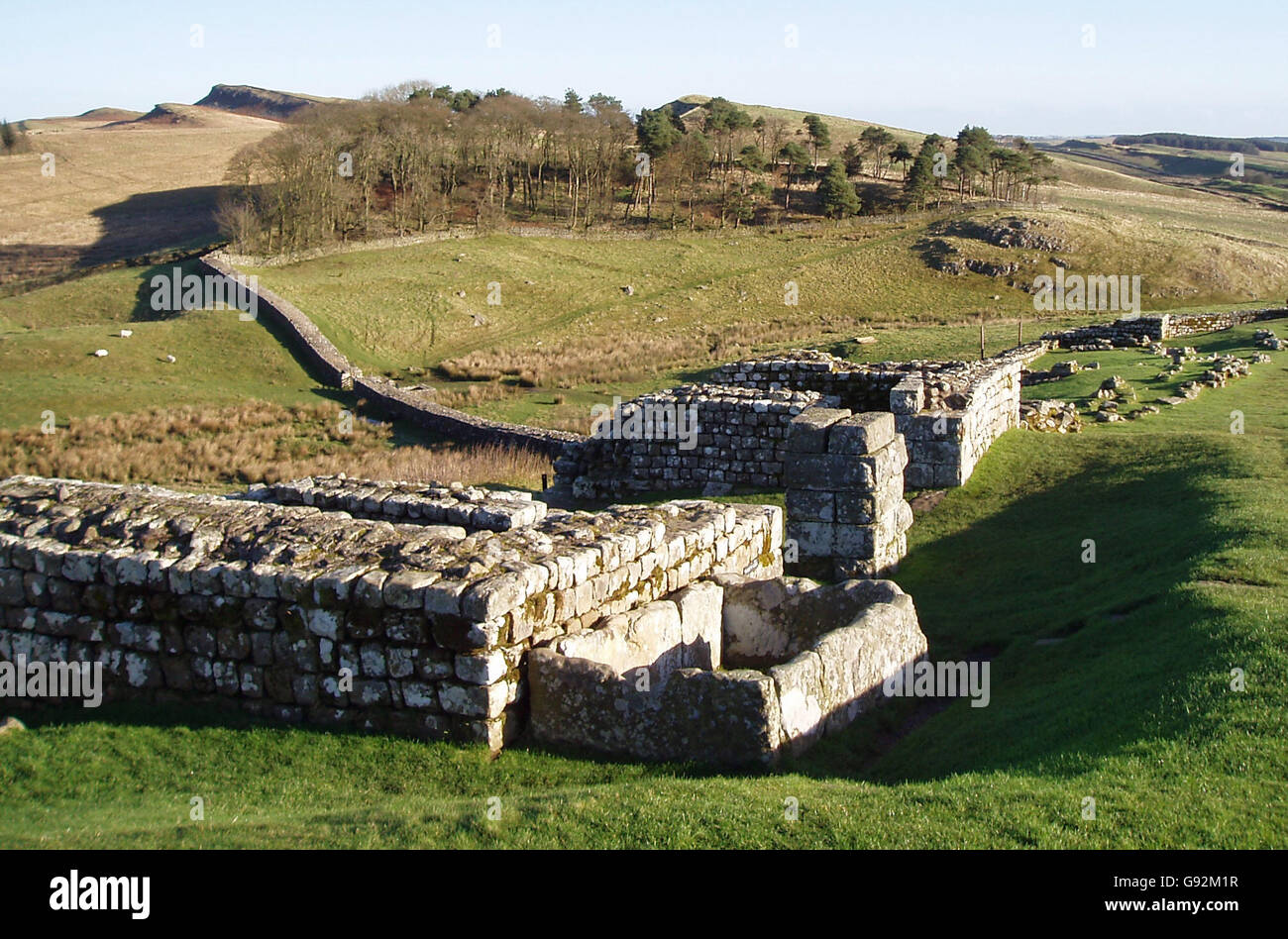 Kennel Crags from Housteads Stock Photo - Alamy