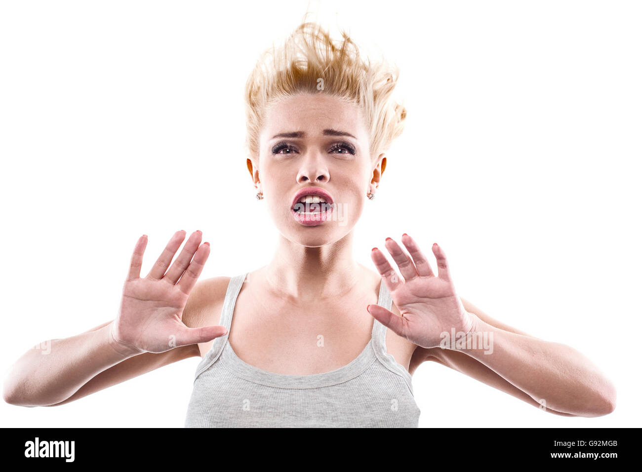 Windblown mouth hi-res stock photography and images - Alamy