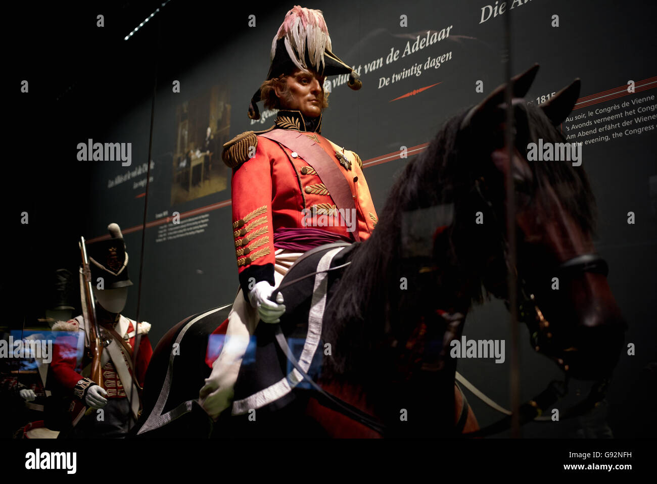 Memorial of the battle of Waterloo visitor centre Stock Photo - Alamy