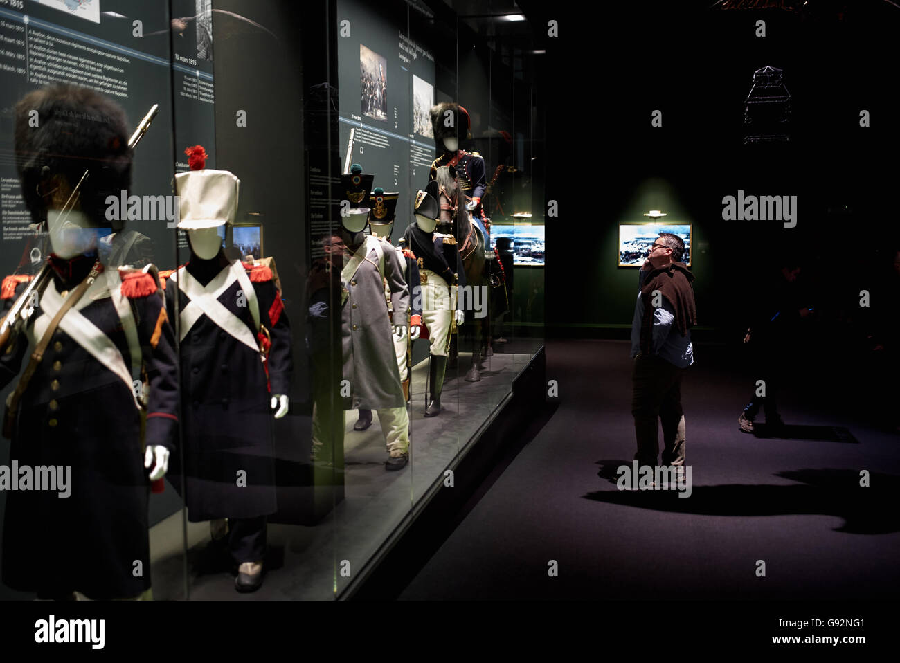 Memorial of the battle of Waterloo visitor centre Stock Photo - Alamy
