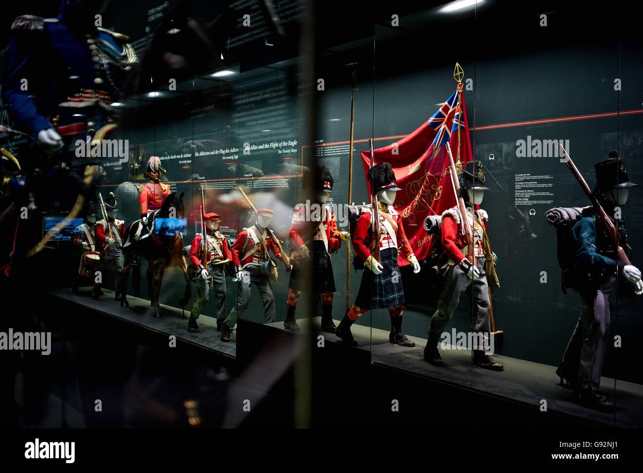 Memorial of the battle of Waterloo visitor centre Stock Photo - Alamy