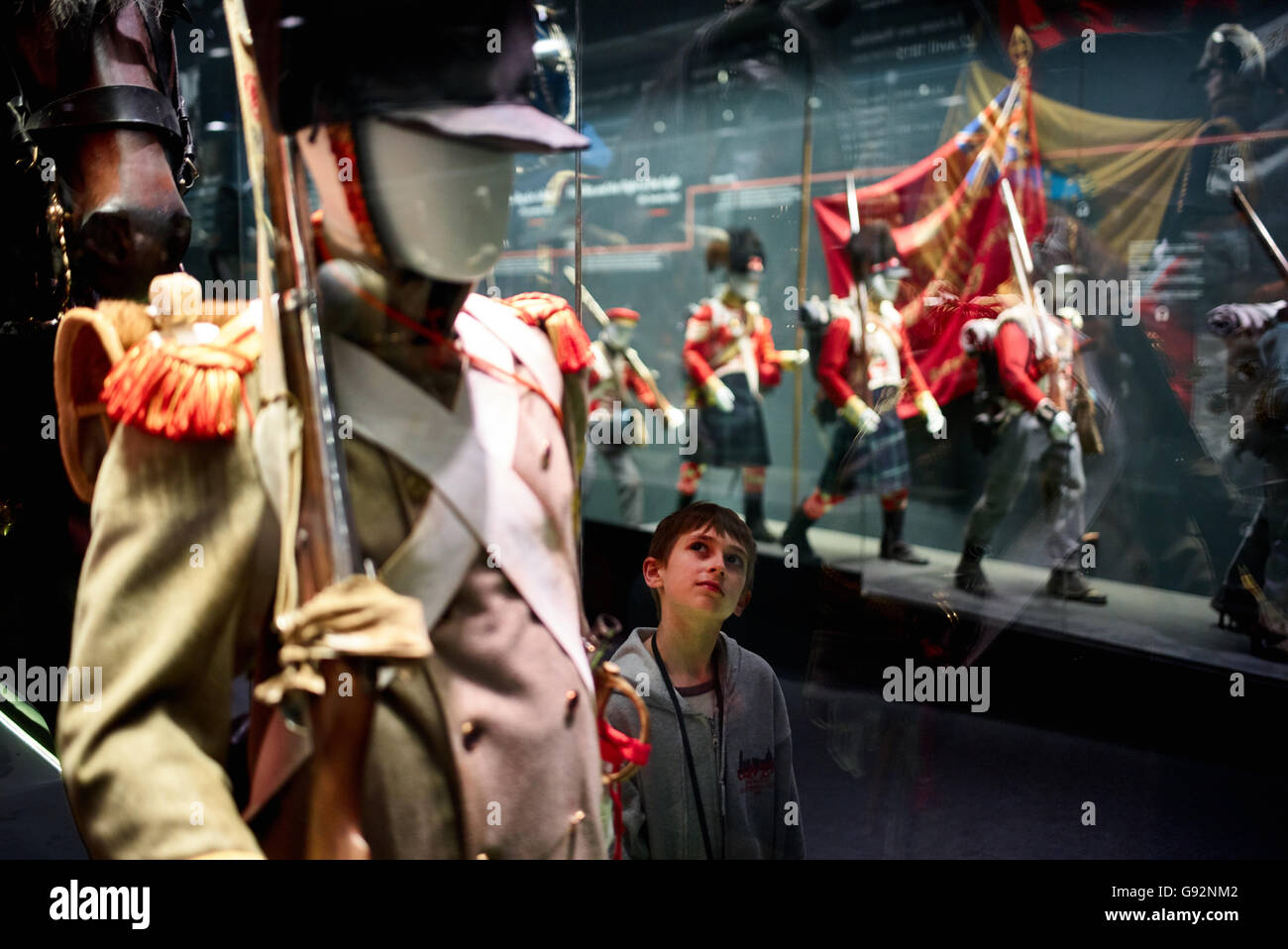 Memorial of the battle of Waterloo visitor centre Stock Photo - Alamy