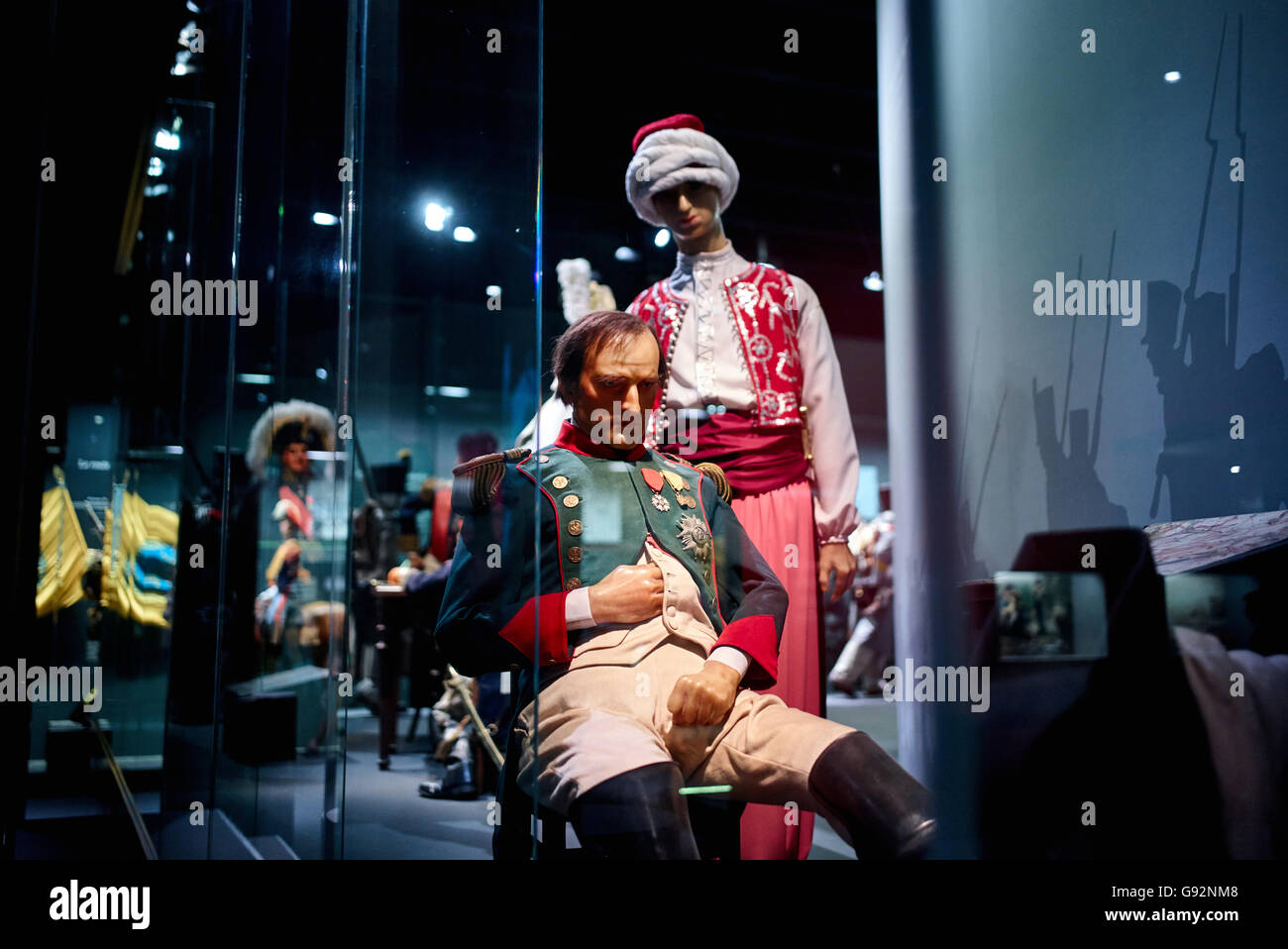 Memorial of the battle of Waterloo visitor centre Stock Photo - Alamy