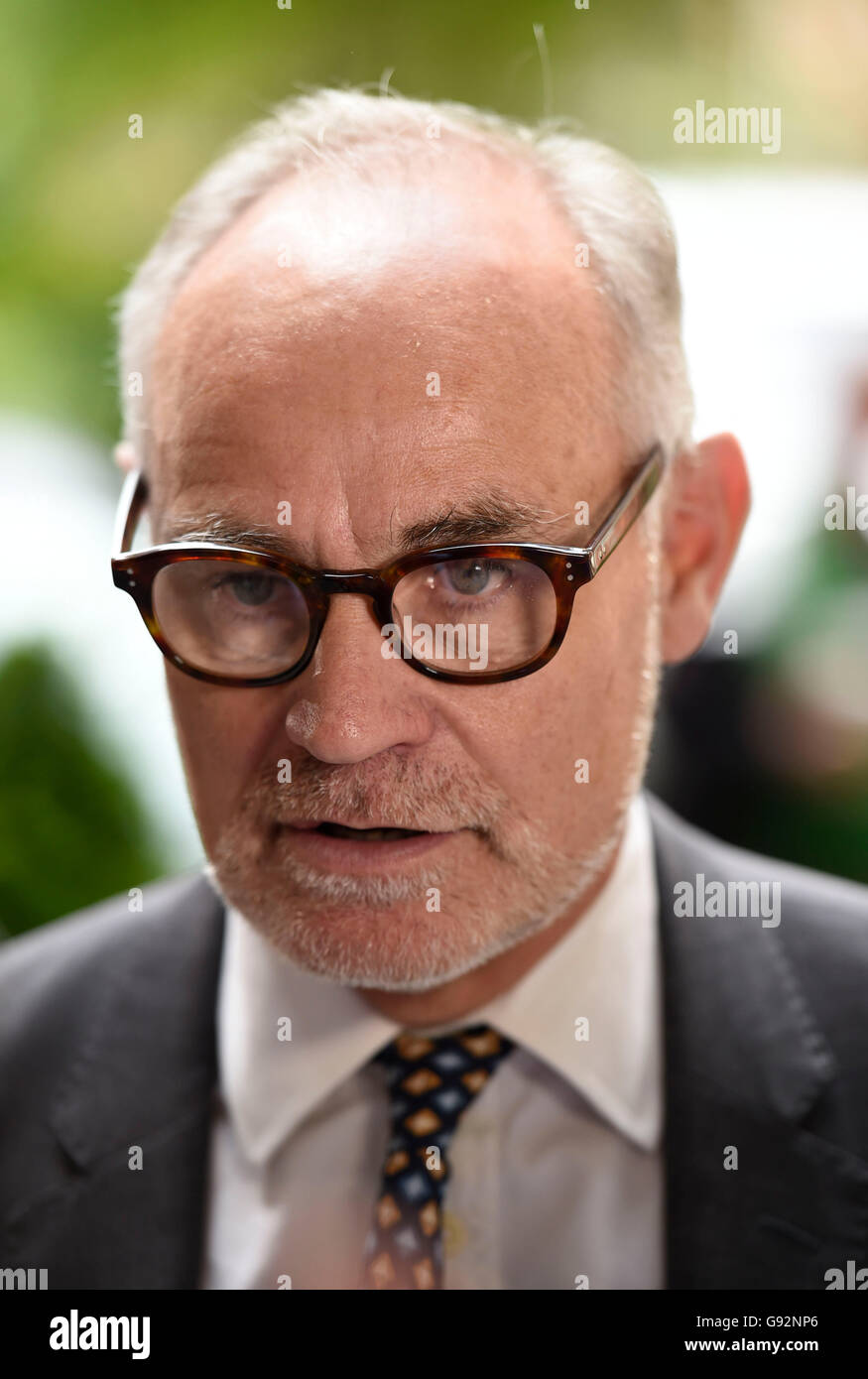 Crispin Blunt MP arrives at St Ermin's Hotel in London where Boris ...