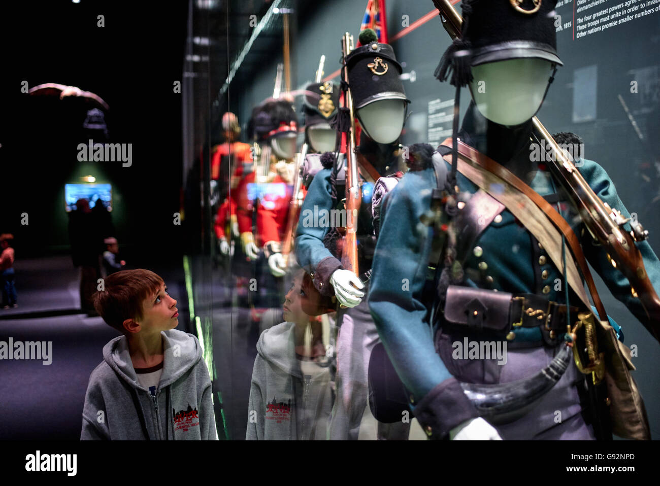 Memorial of the battle of Waterloo visitor centre Stock Photo - Alamy